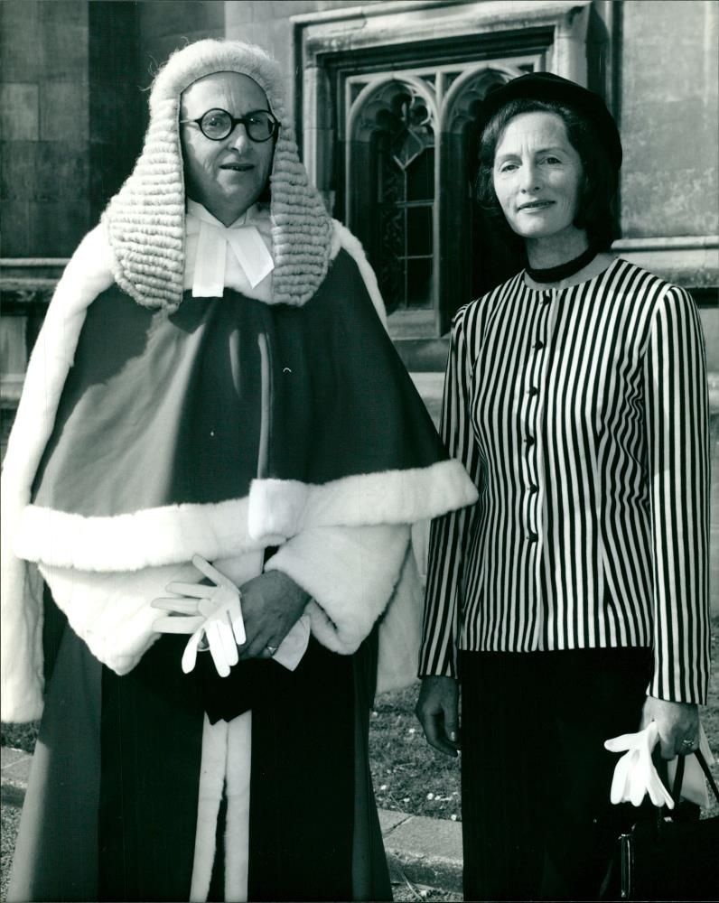 Hon. Mr. Justice Matthew Thorpe, with his wife Lady Lavinia Thorpe.