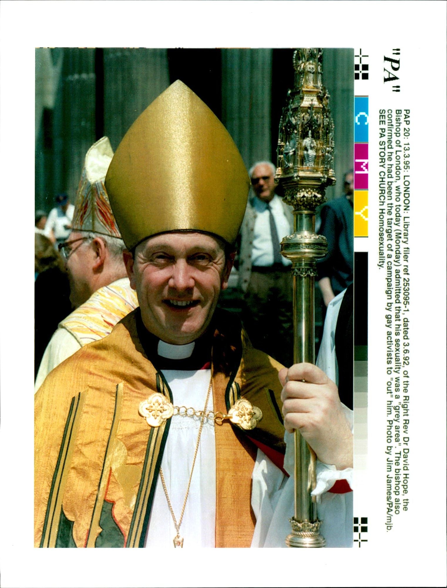Jubilant David Hope after elected as new Archbishop of York - Vintage