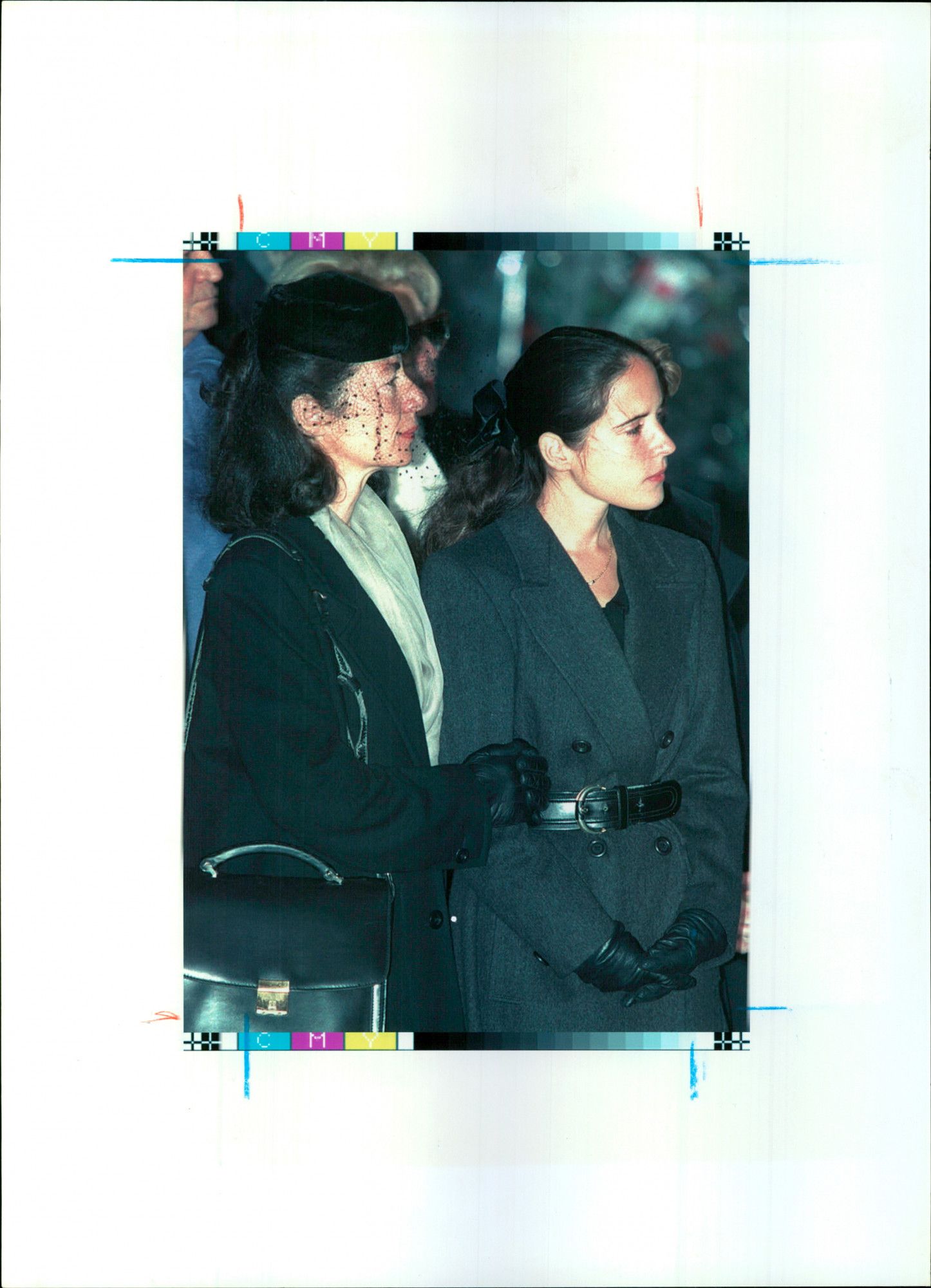 Mazarine Pingeot and Anne Pingeot. - Vintage Photograph