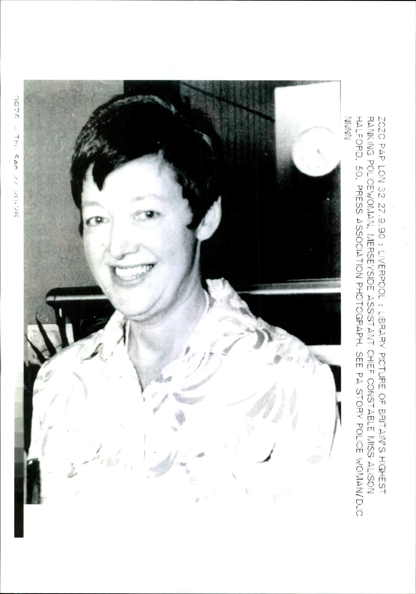 Alison Halford, British former female police officer - Vintage Photogr
