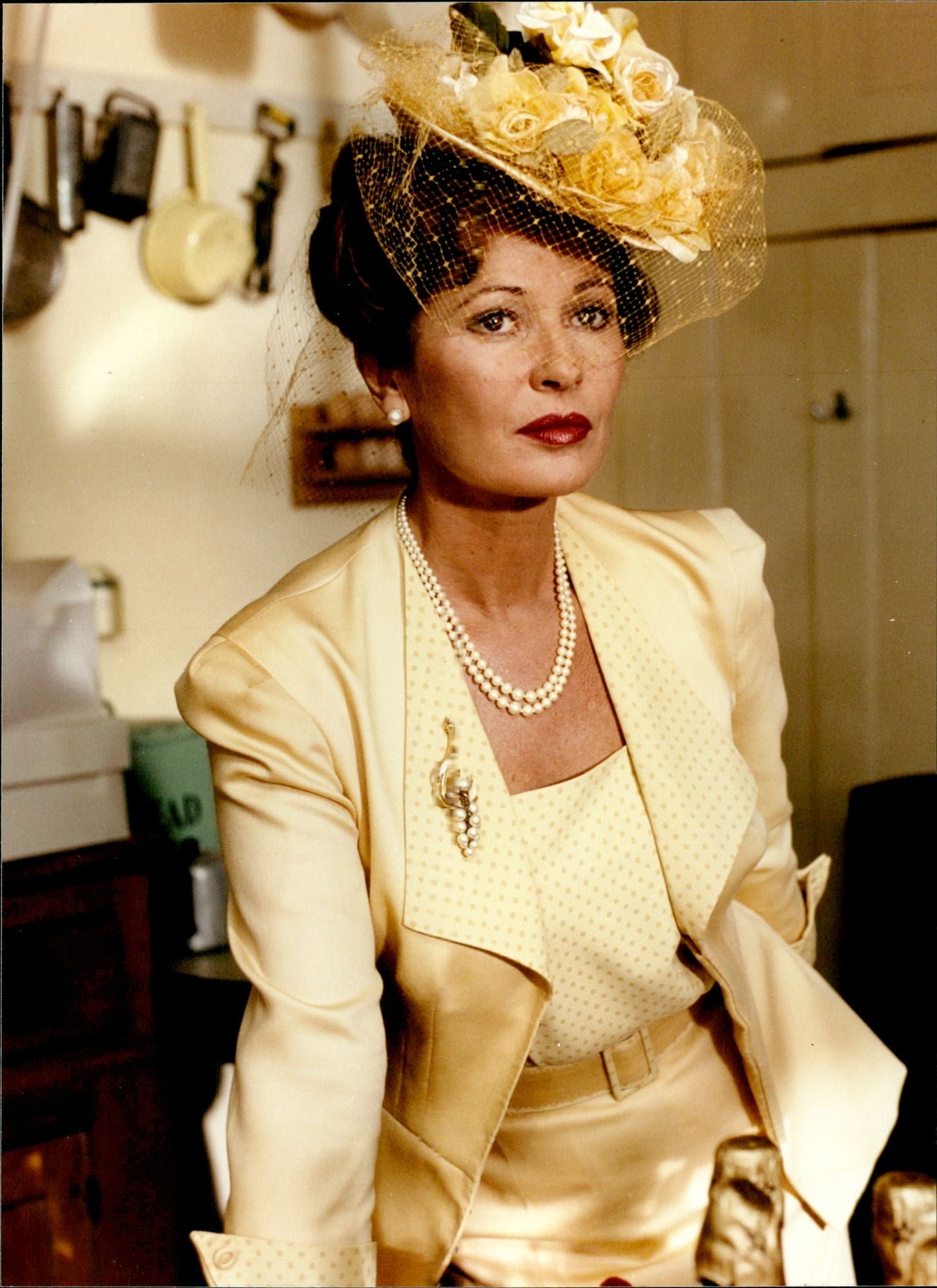 TV: No Bananas: Stephanie Beacham - Vintage Photograph