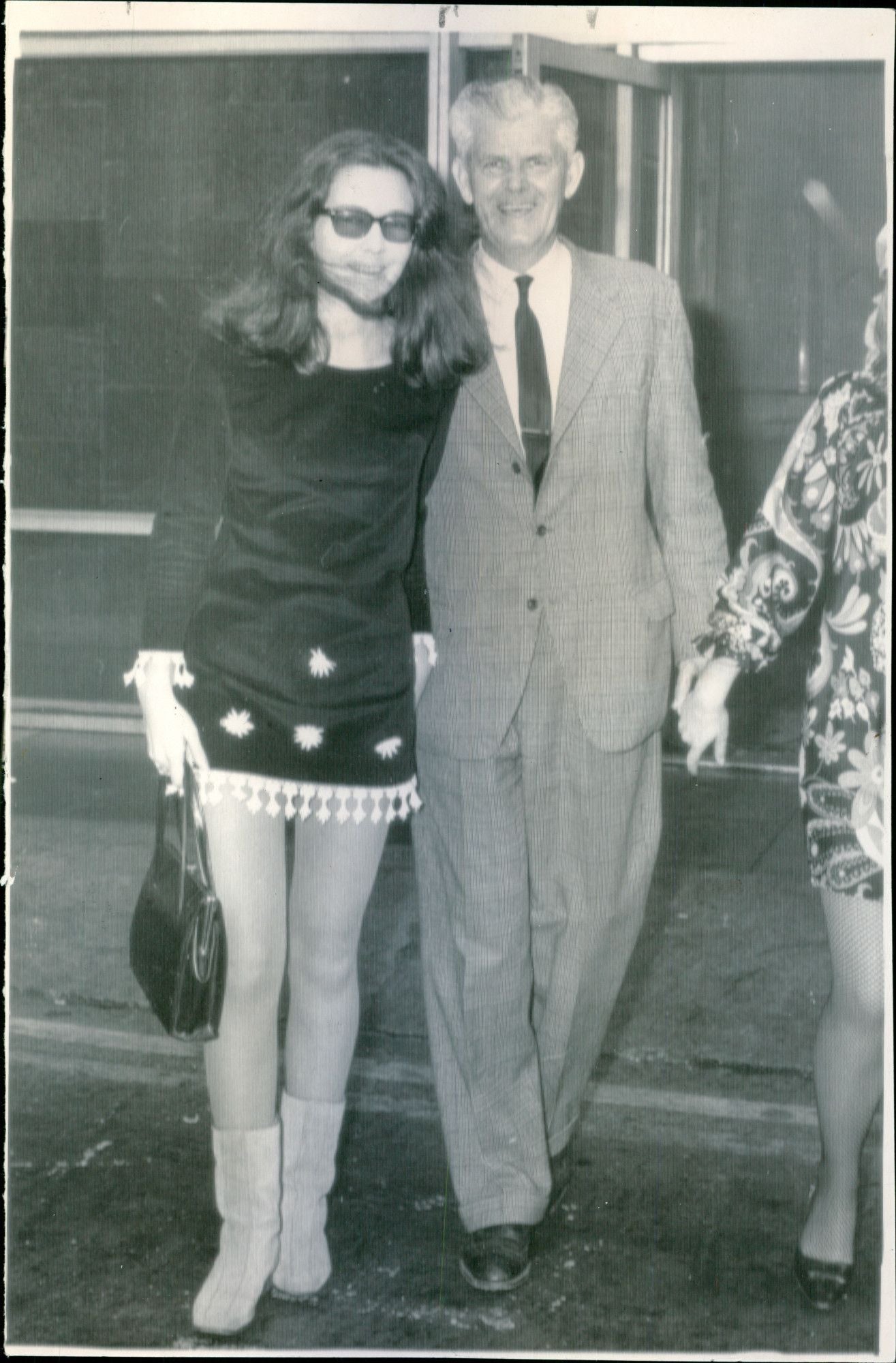 Garfield Todd with his daughter Judith - Vintage Photograph