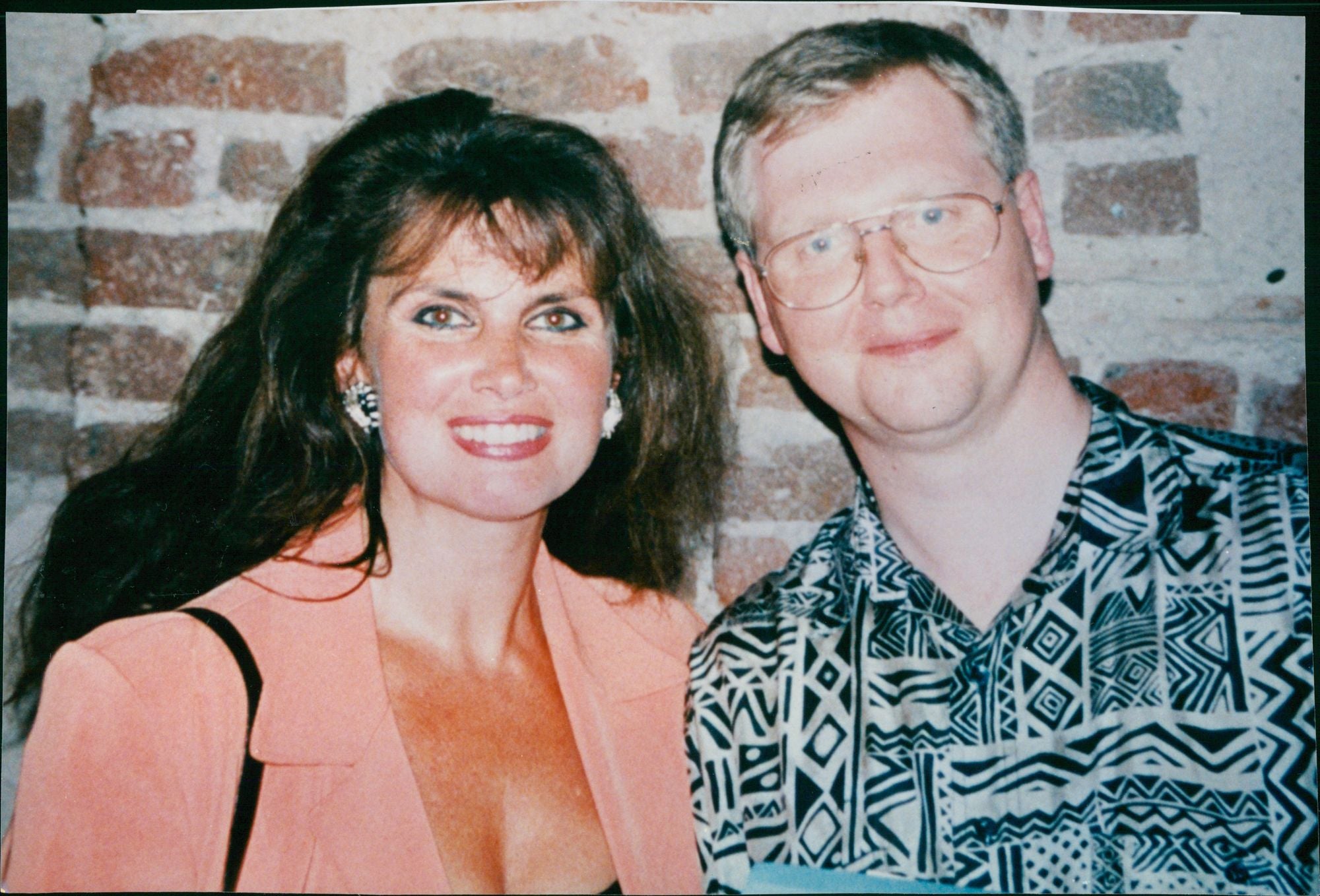 Wayne Kinsey with Caroline Munro. - Vintage Photograph