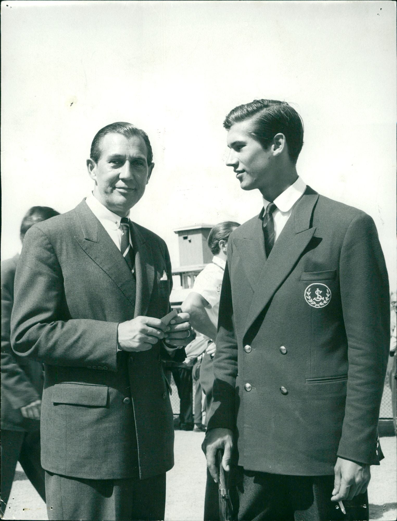 Georg Rydeberg, Swedish actor, with his son Christer Rydberg - Vintage