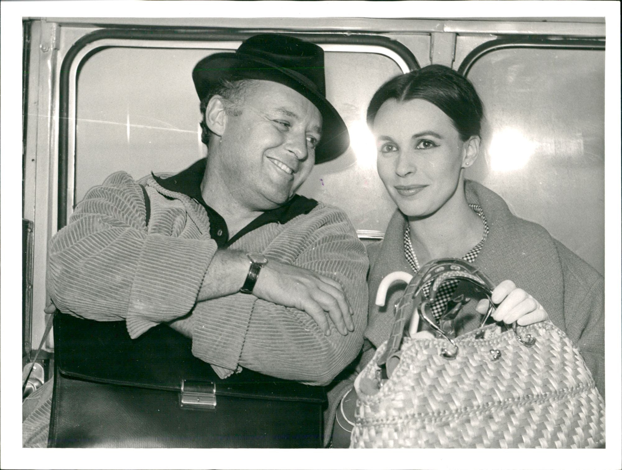 American actor Rod Steiger with wife Miss Claire Bloom - Vintage Photo