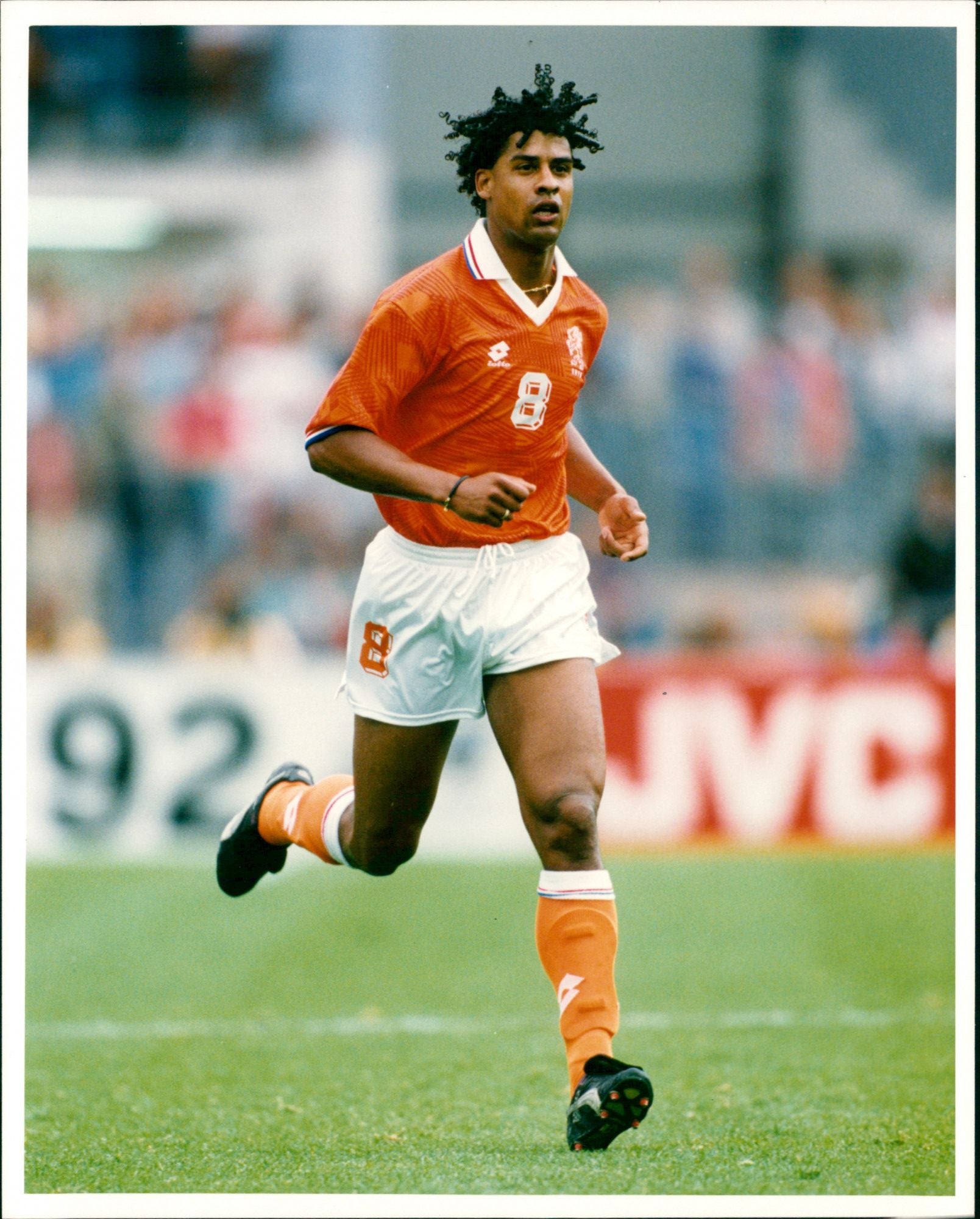 Frank Rijkaard is a Dutch footballer. - Vintage Photograph