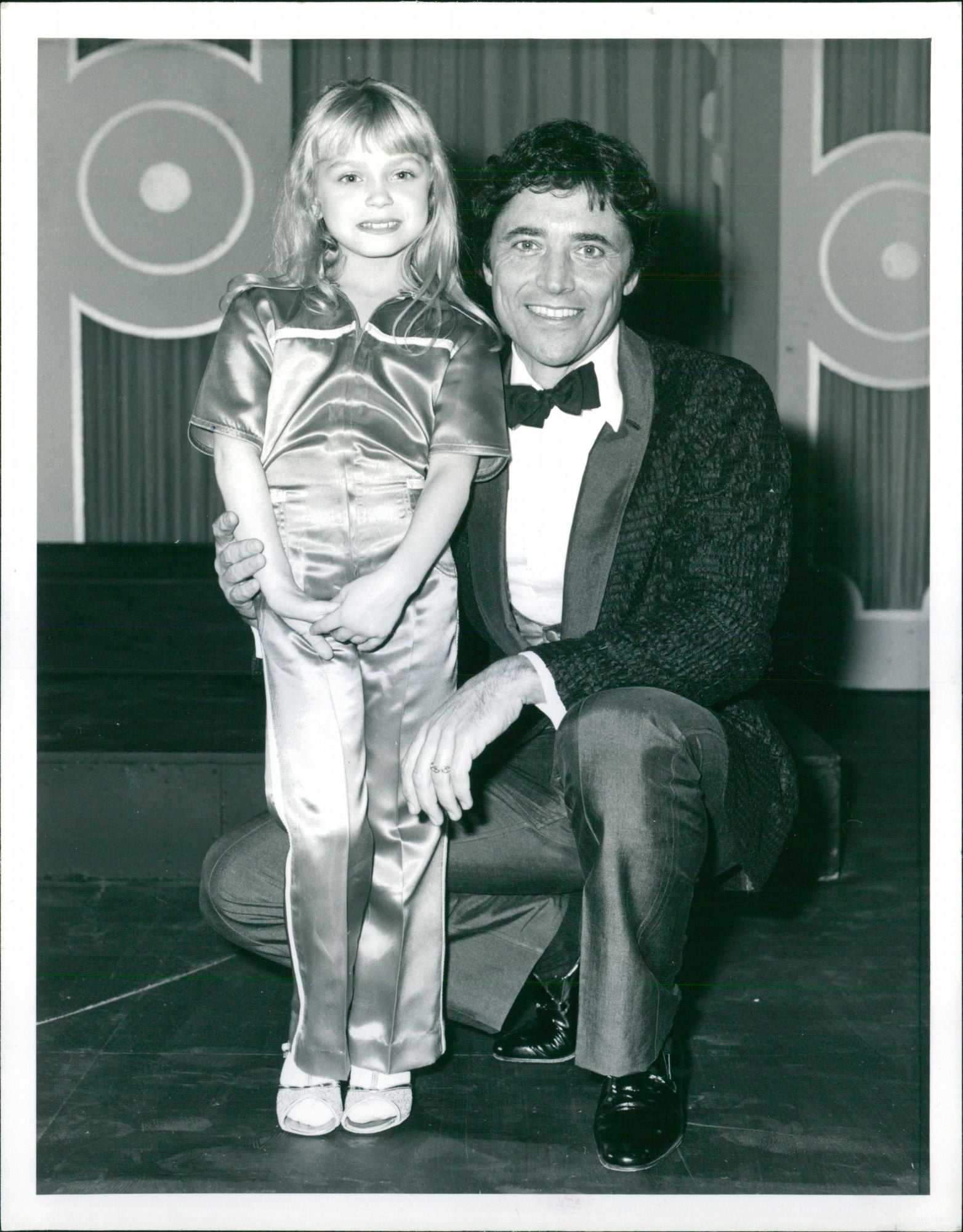 Julie Bunn with Sacha Distel - Vintage Photograph