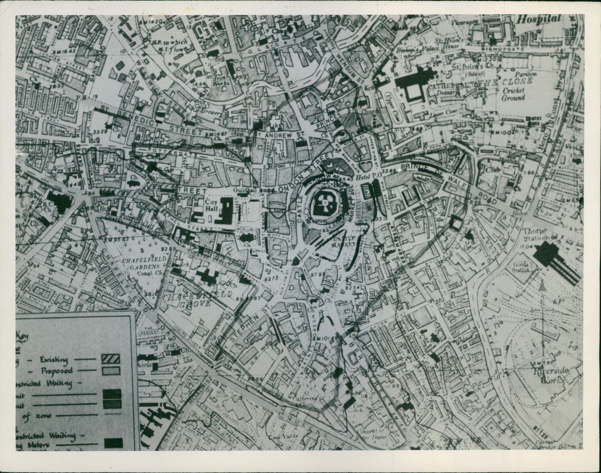 Road map of Timberhill - Vintage Photograph