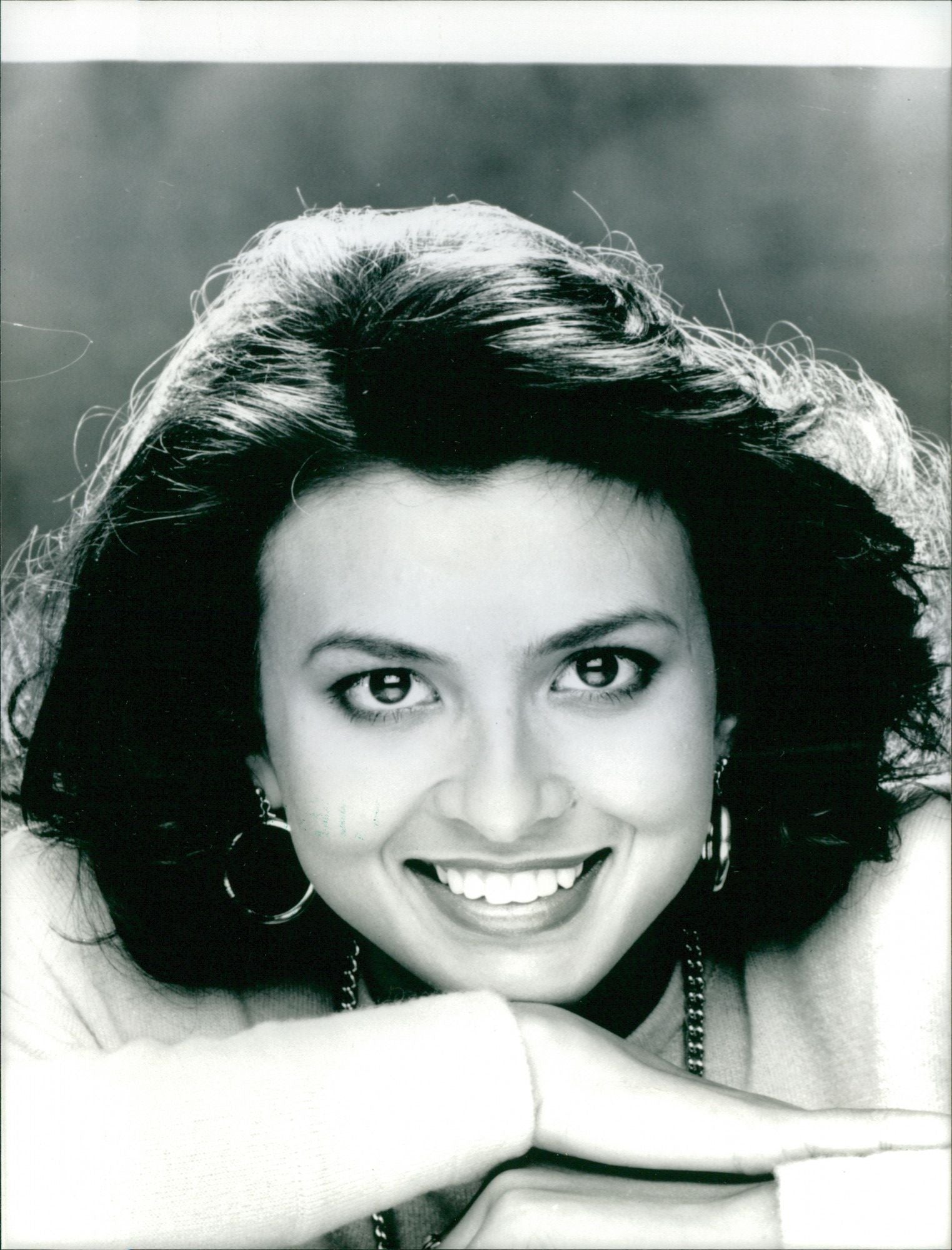 TV-am newsreader Lisa Aziz - Vintage Photograph