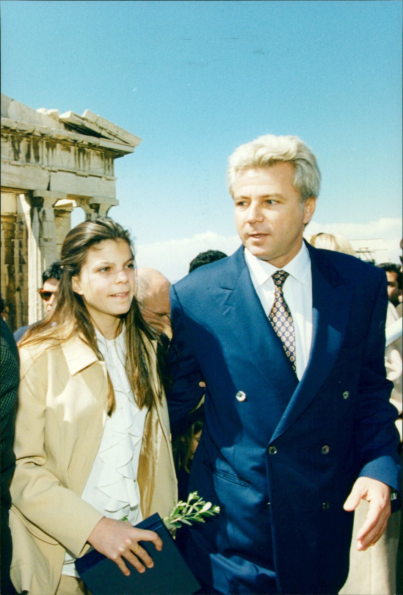 Thierry Roussel and Athina Onassis Roussel. - Vintage Photograph