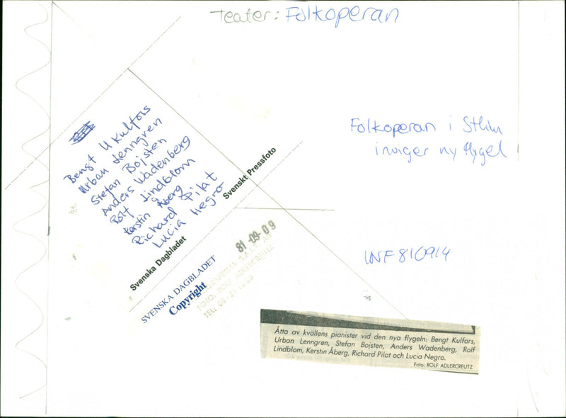 Bengt Kulfors, Urban Lenngren, Stefan Bojsten, Anders Wadenberg, Rolf