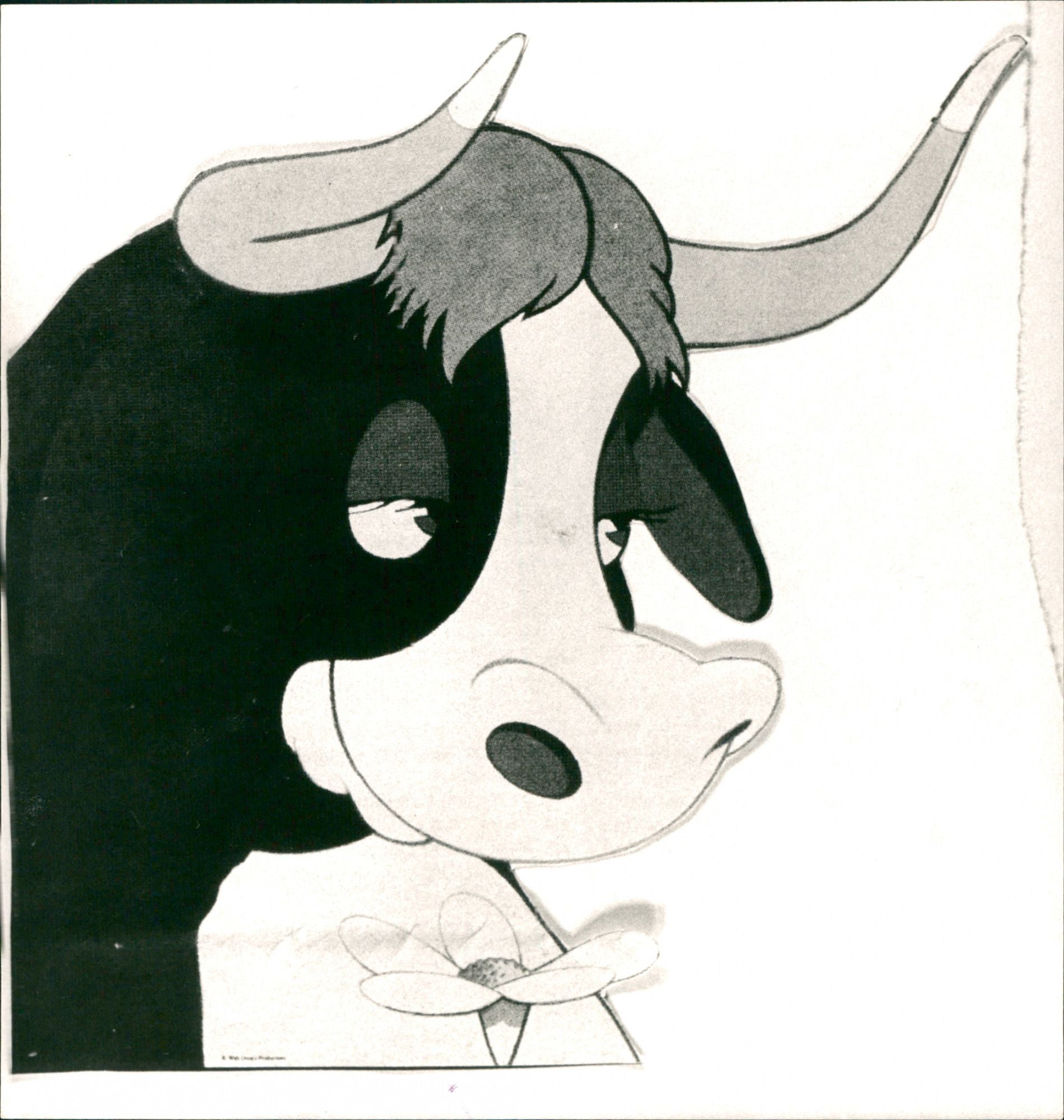 Sago & Cartoon Characters Walt Disney, (bull Ferdinand) - Vintage Phot