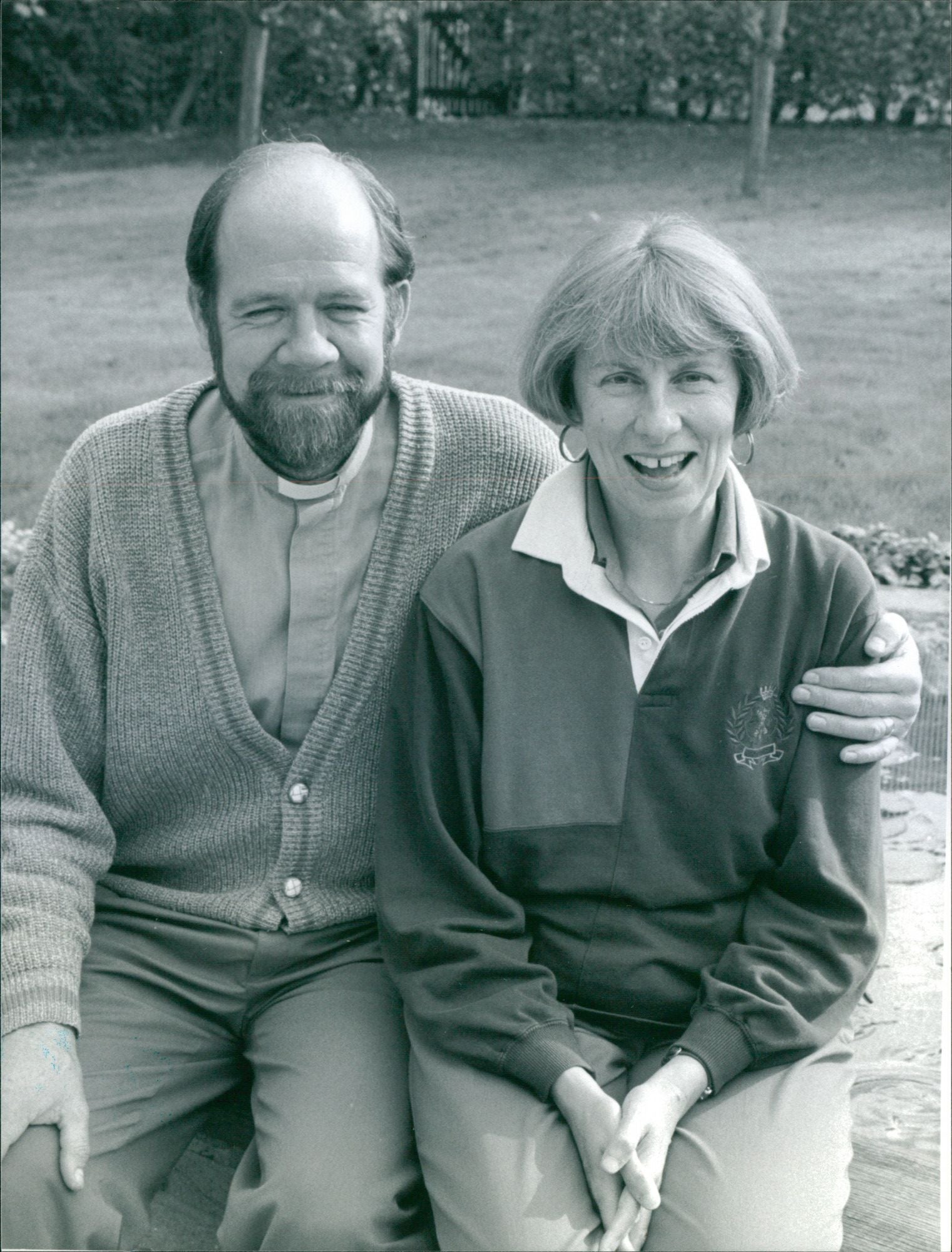 Rev. Peter Coley and wife, Anne Coley - Vintage Photograph