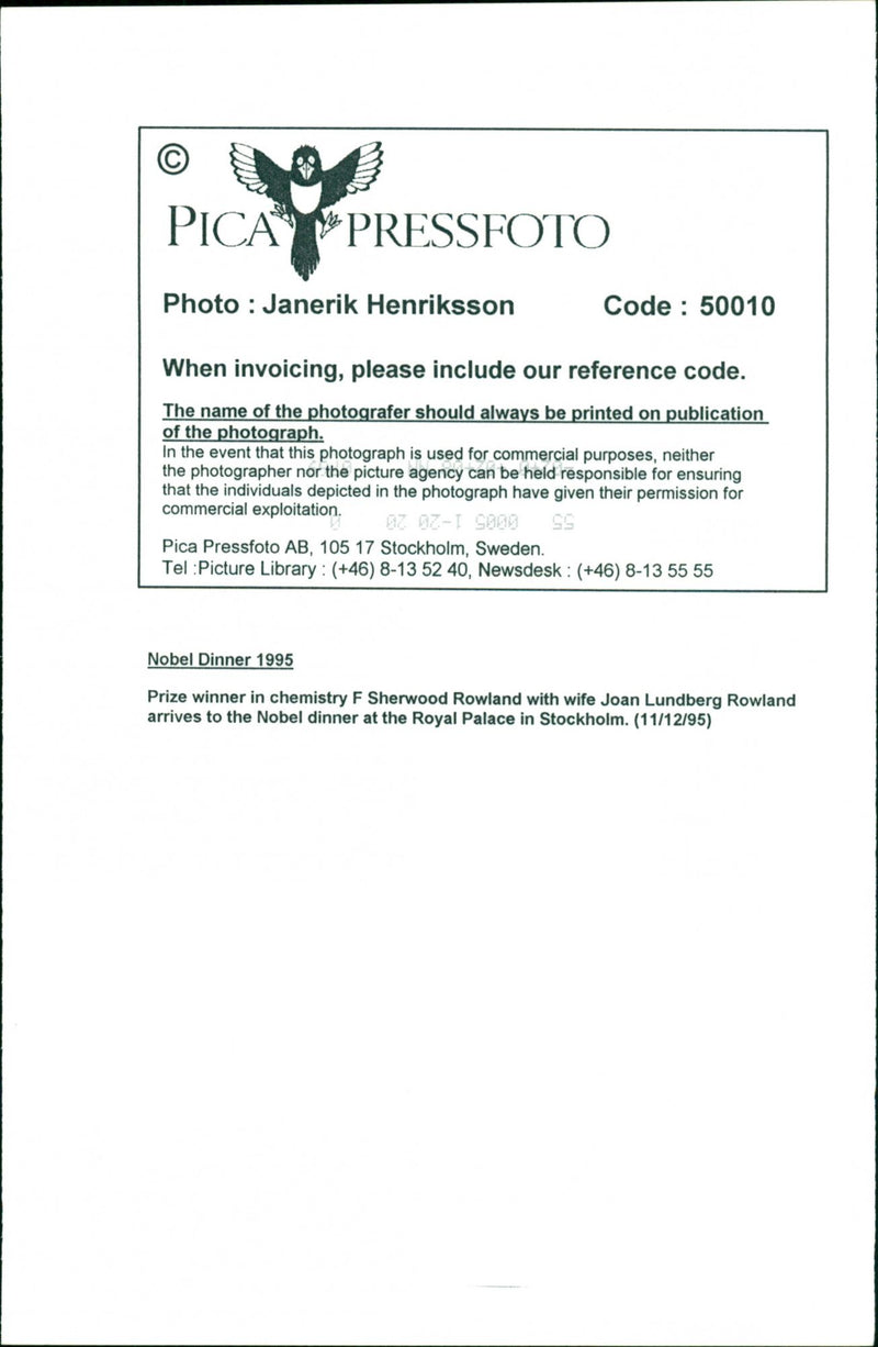 F Sherwood Rowland and Joan Lundberg. - Vintage Photograph