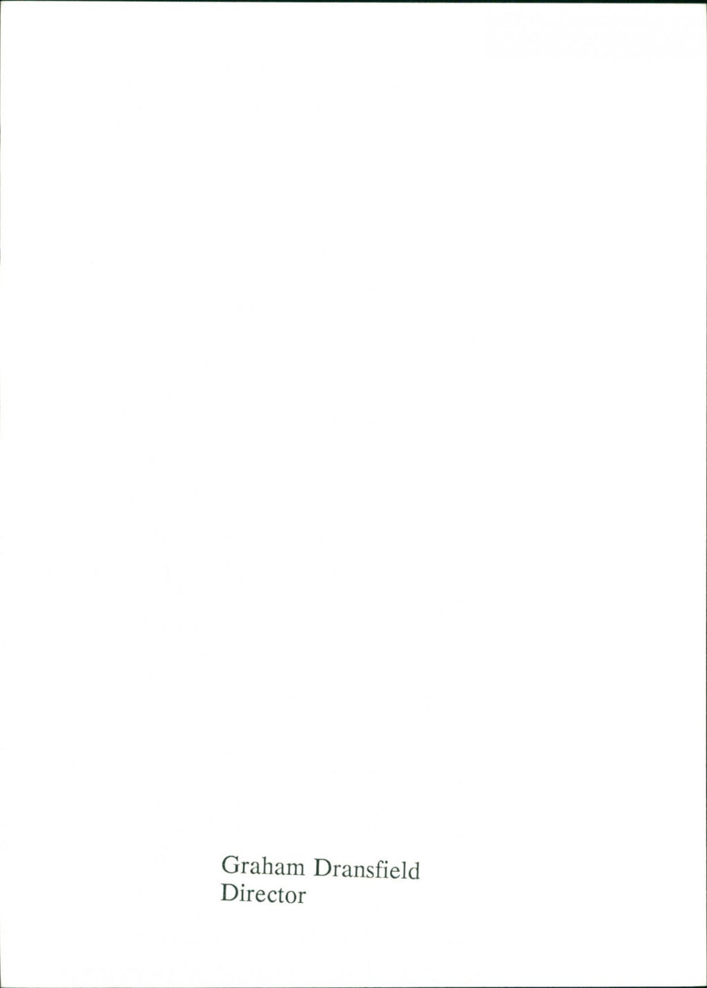 Graham Dransfield of Hanson PLC - Vintage Photograph