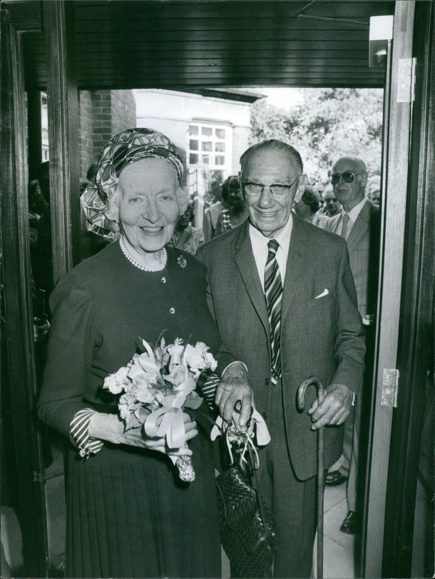 Ruth Lady Fermoy and Mr. Alan Hudson - Vintage Photograph