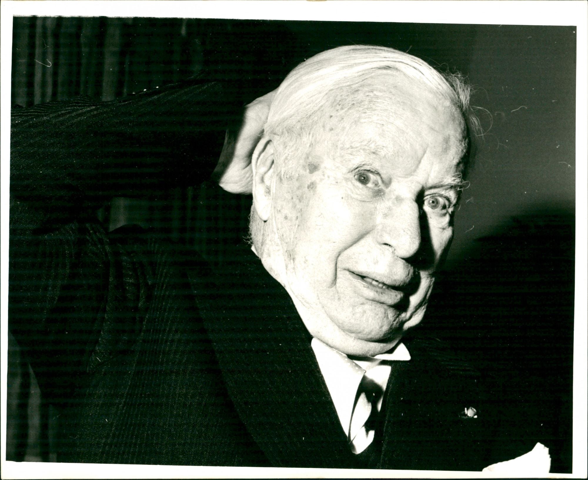 Legendary British actor Charlie Chaplin at the screening of his film