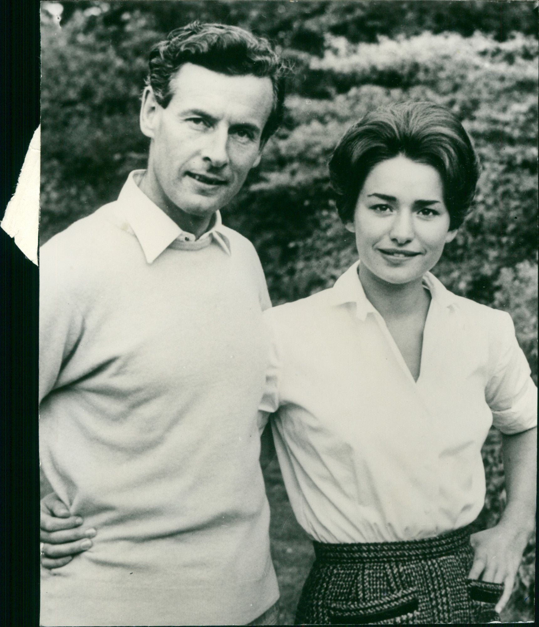 Group Captain Peter Townsend and his fiancee Marie Luce Jamagne. - Vin