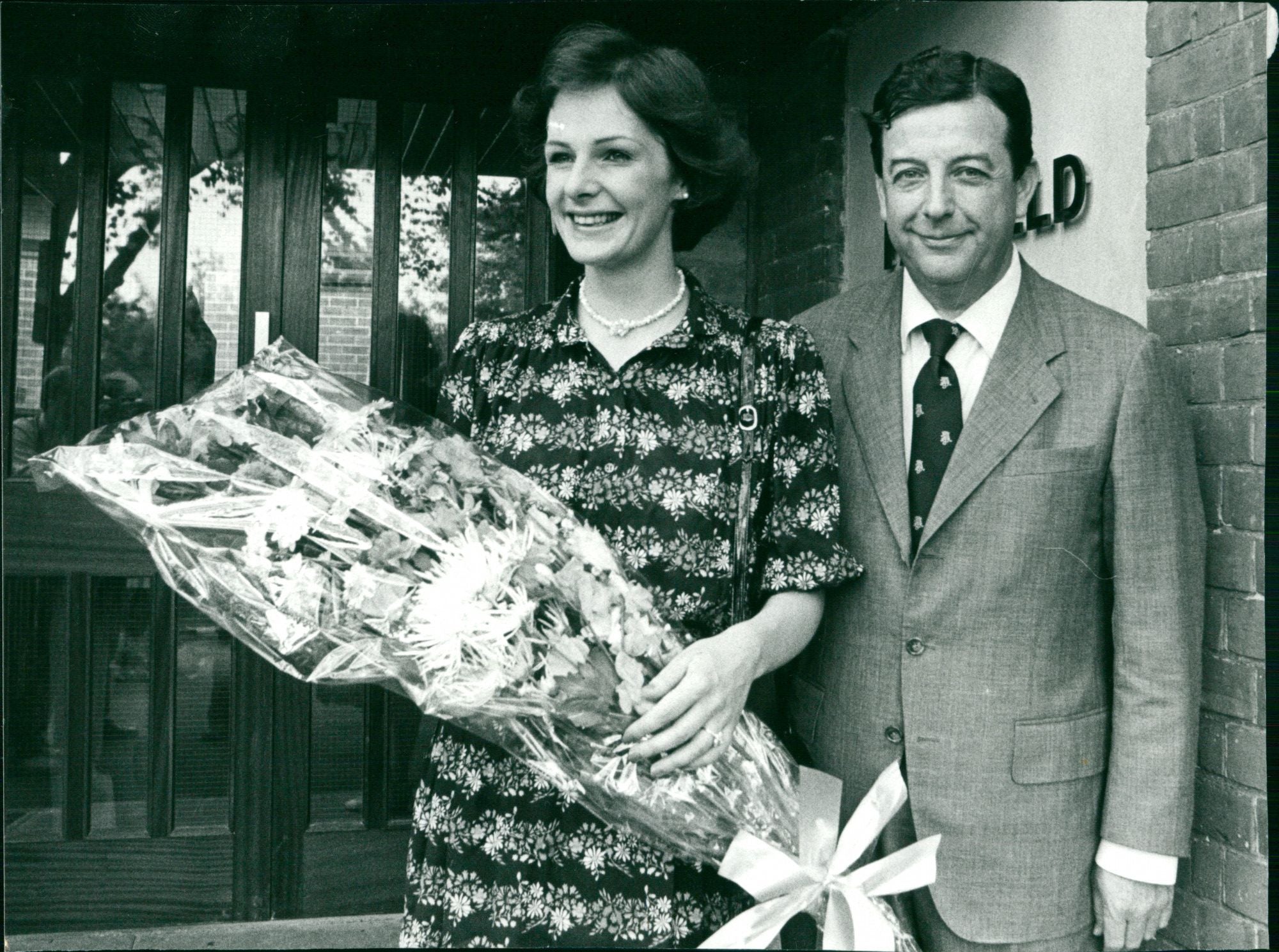 John Wakeham and his wife Alison Ward - Vintage Photograph