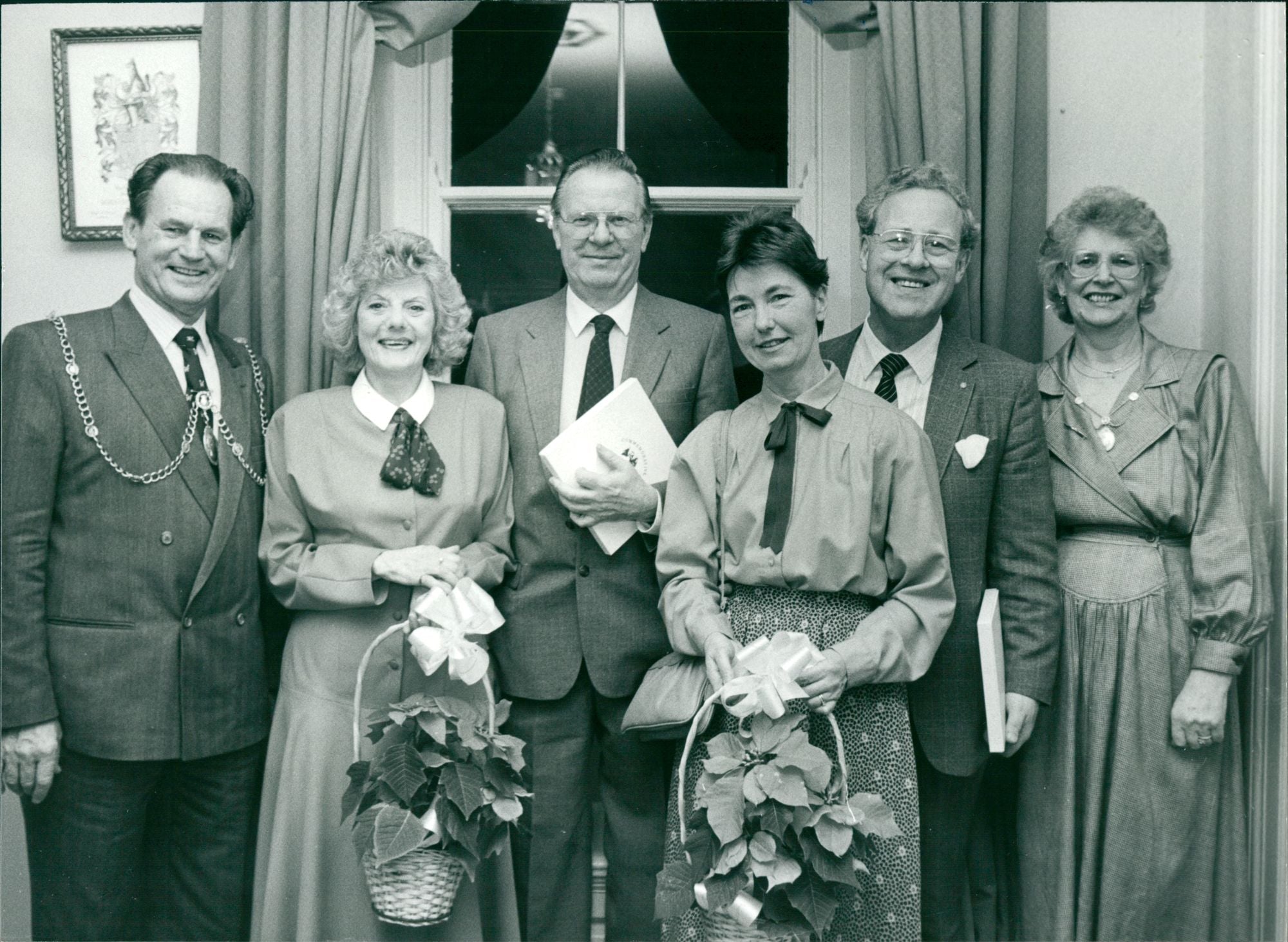 Bill Elkins and his wife Eileen, John Baughan, and his wife Margaret,