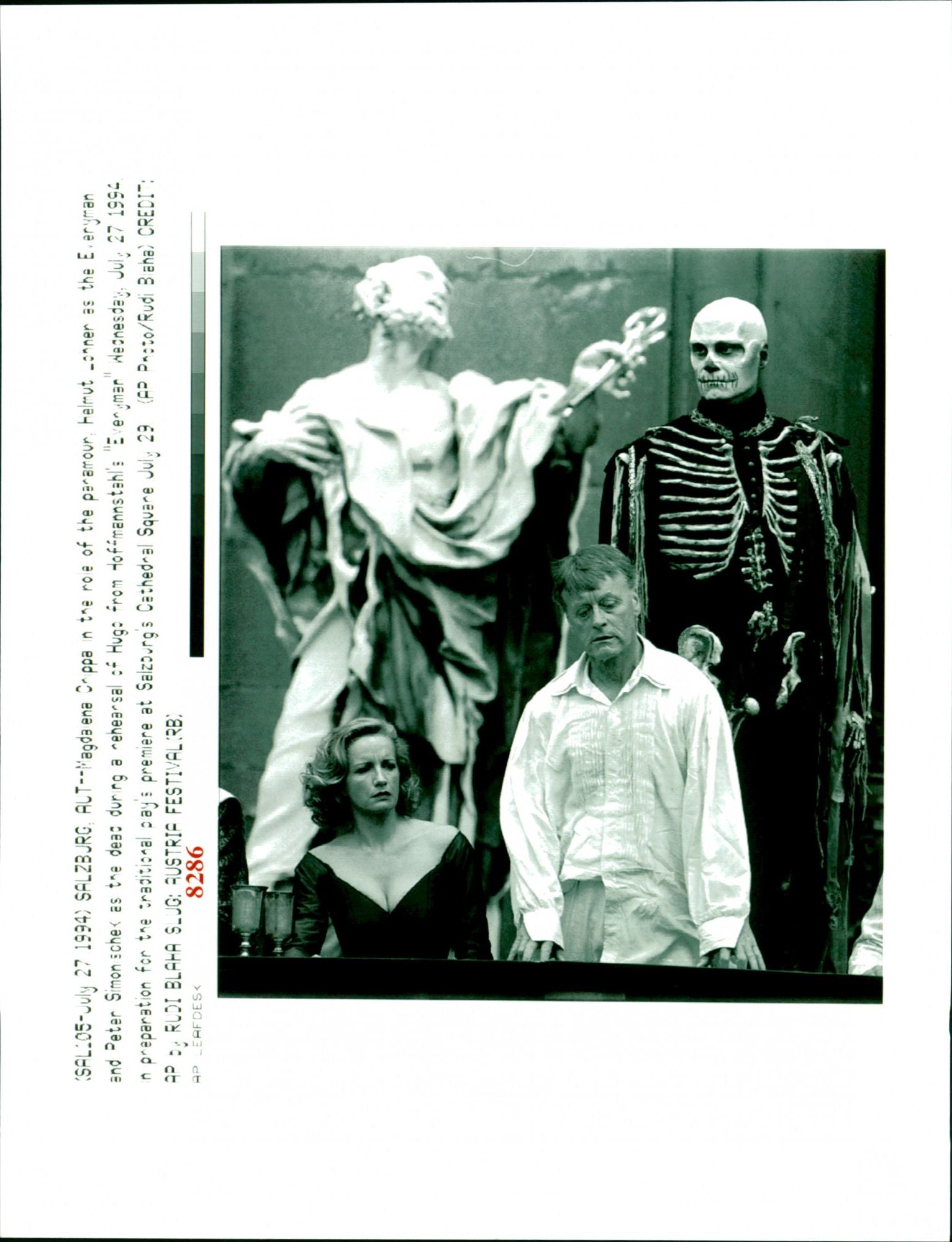 Magdalena Crippa, Helmut Lohner and Peter Simonischek - Vintage Photog