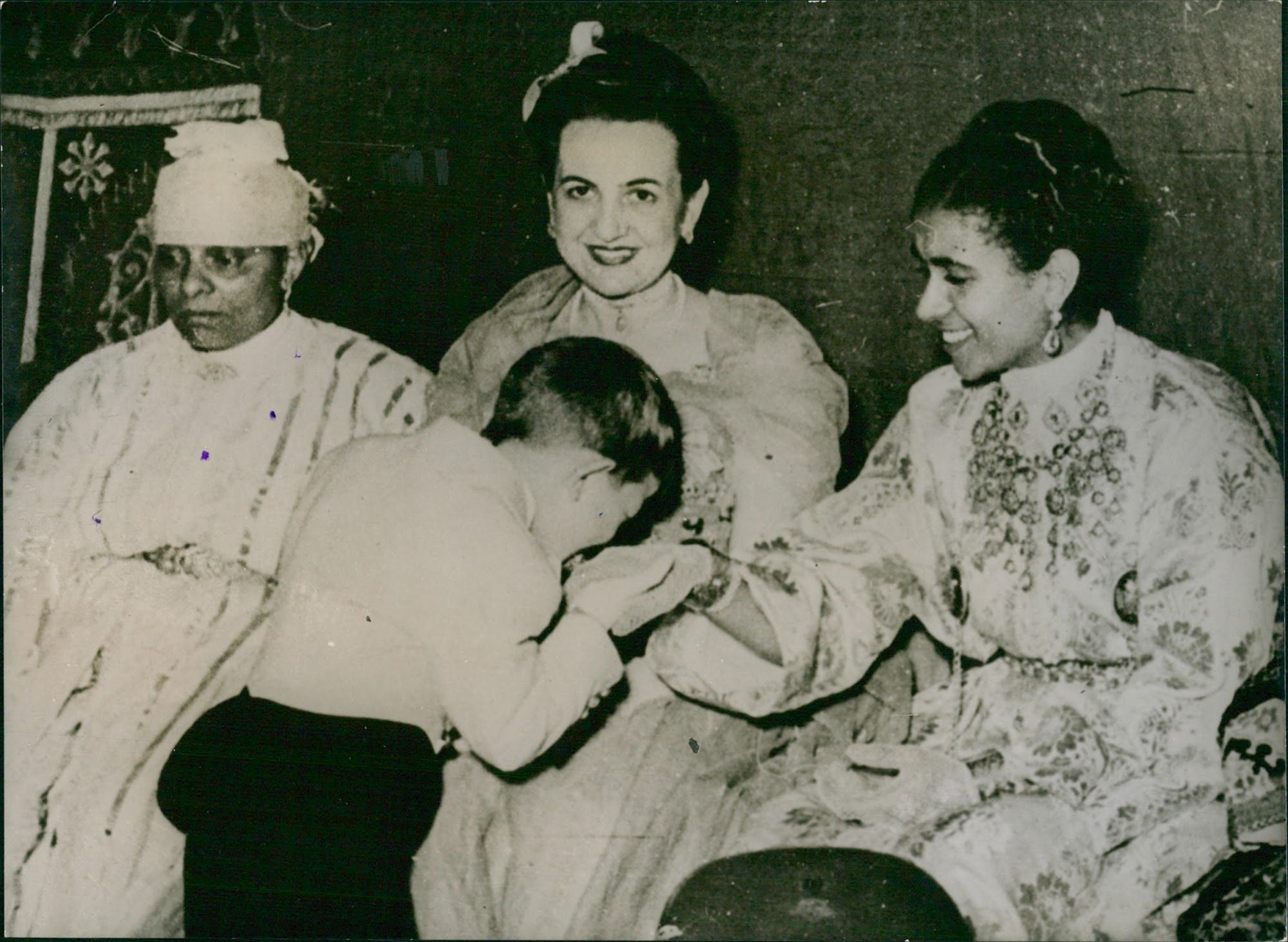 Moroccan Princess Lalla Fatima Marries in Madrid - Vintage Photograph