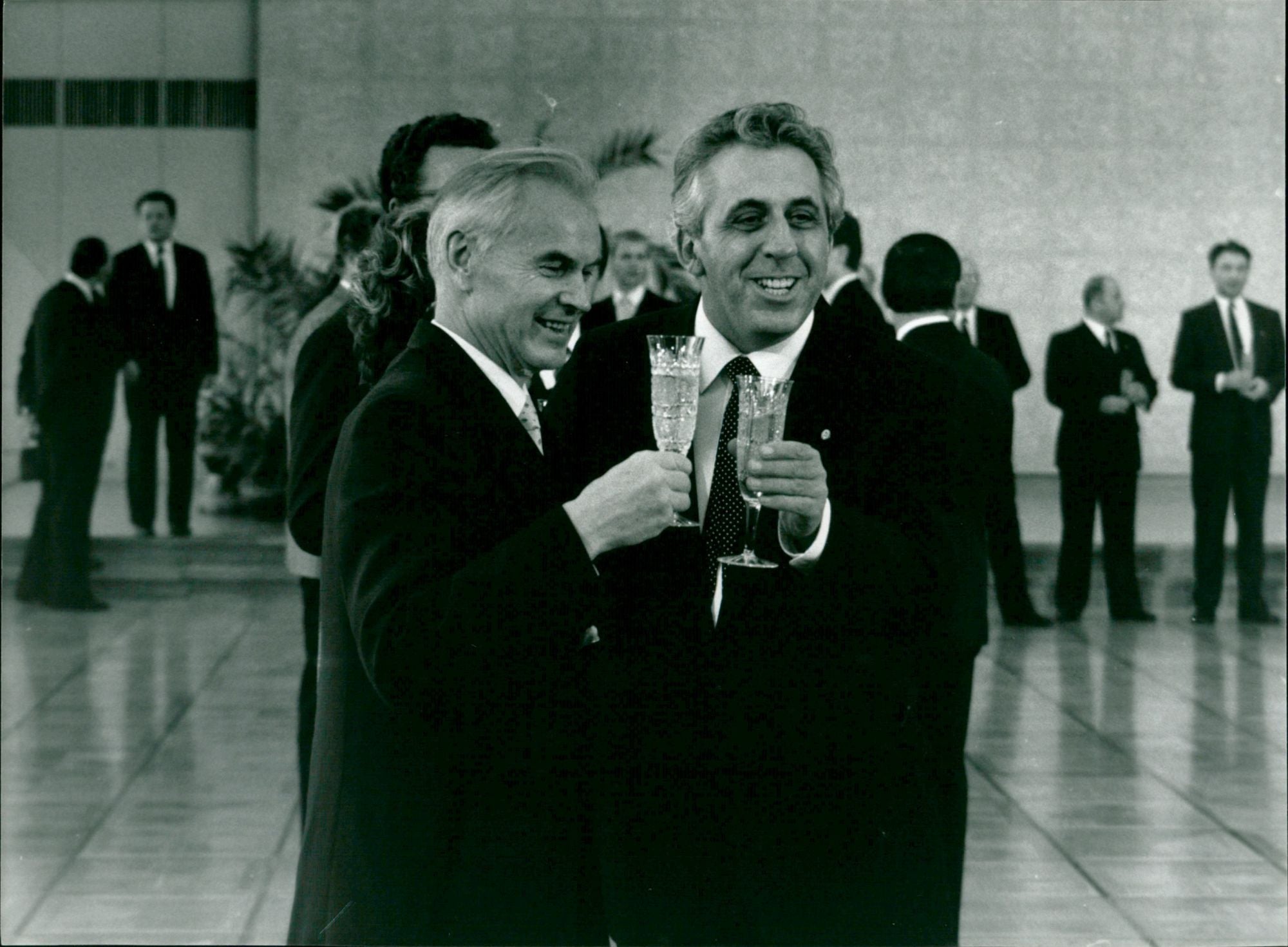 Hans Modrow and Egon Krenz - Vintage Photograph