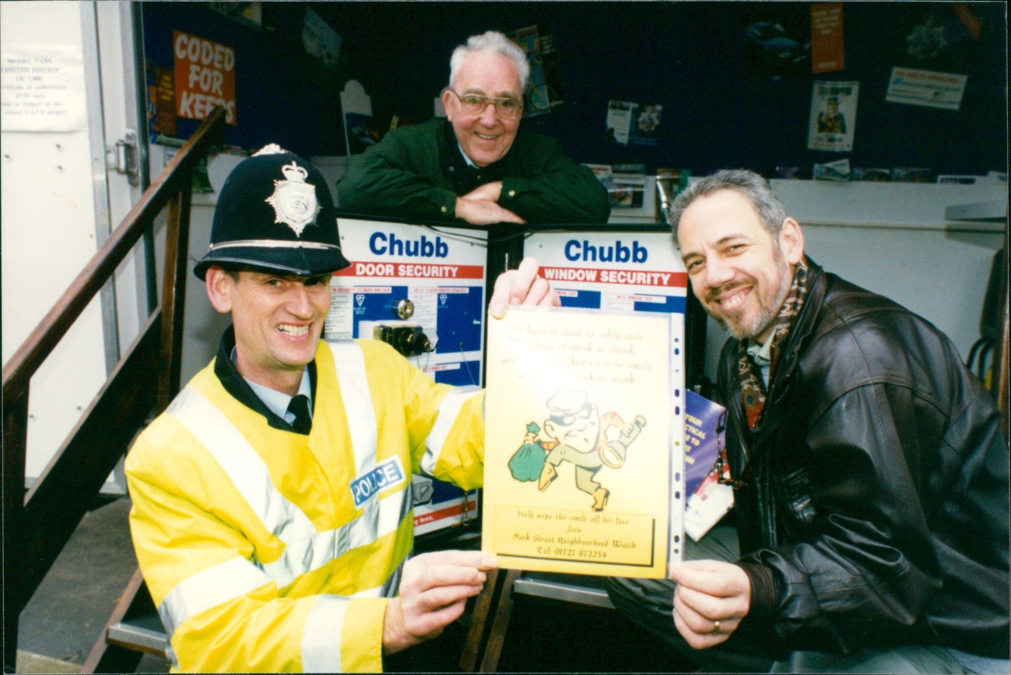 CODED FOR KEY " Chubb DOOR SECURITY Chubb WINDOW SECURITY POWE uk Stre