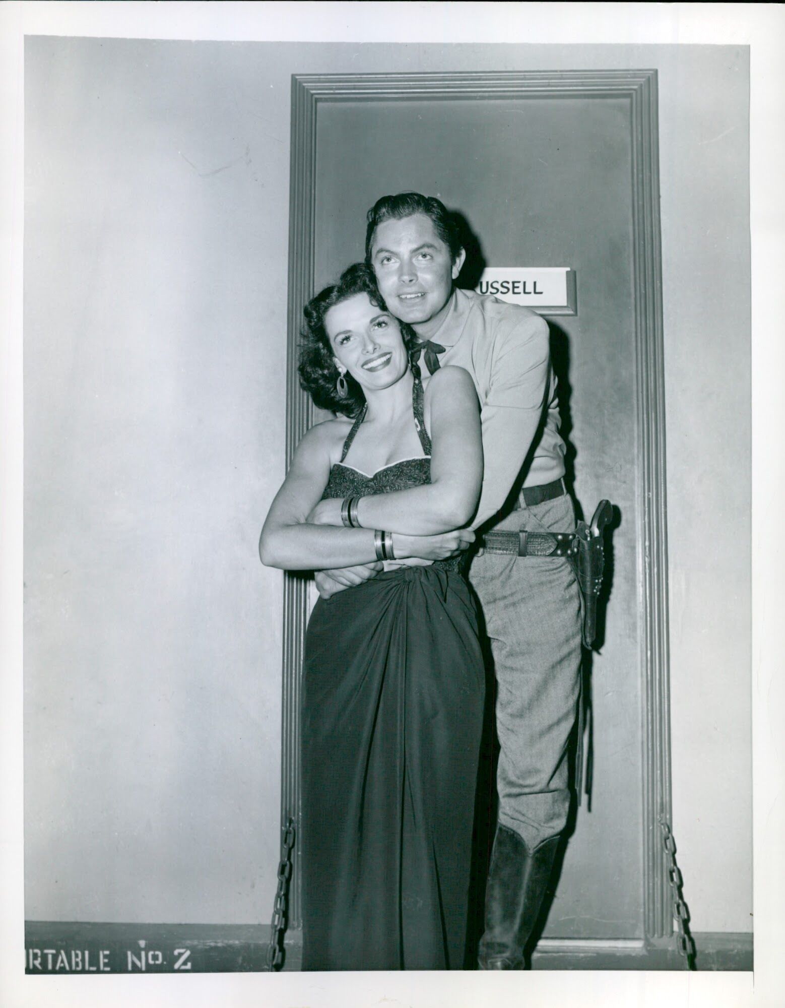 Jane Russell & Jack Buetel in Hollywood - 1950 - Vintage Photograph