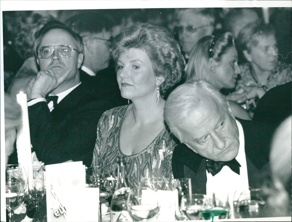 Hans Eichel with his wife Karin Eichel and Richard von Weizsäcker - Vi