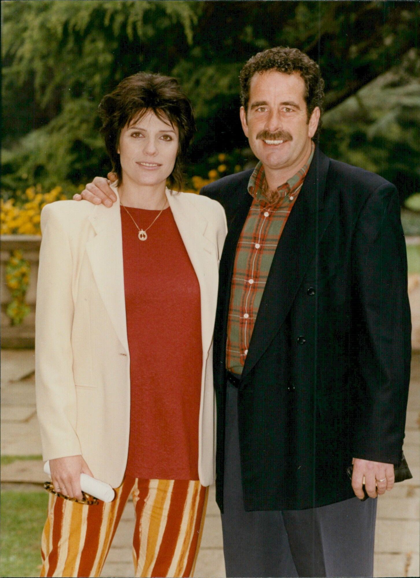 British actress and dancer Suzanne Danielle poses for a photo with her