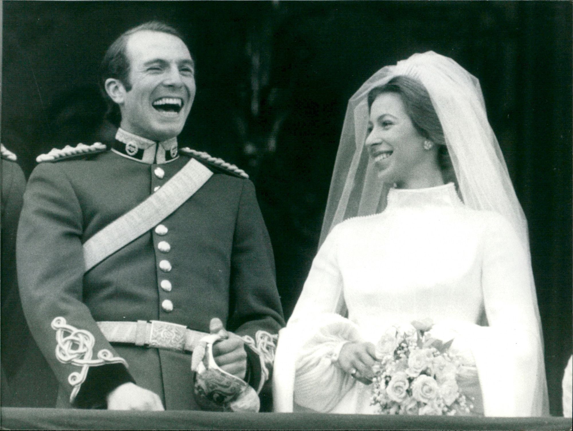 Princess Anne & Capt. Mark Phillips - Vintage Photograph