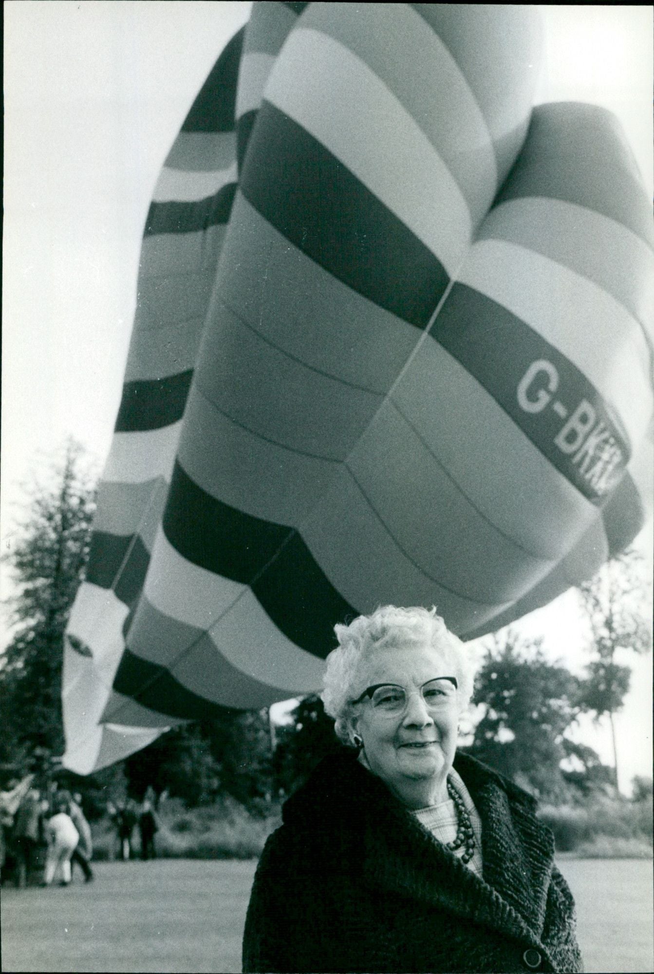 Eileen Doran, the great-great granddaughter of James Sadler, the first