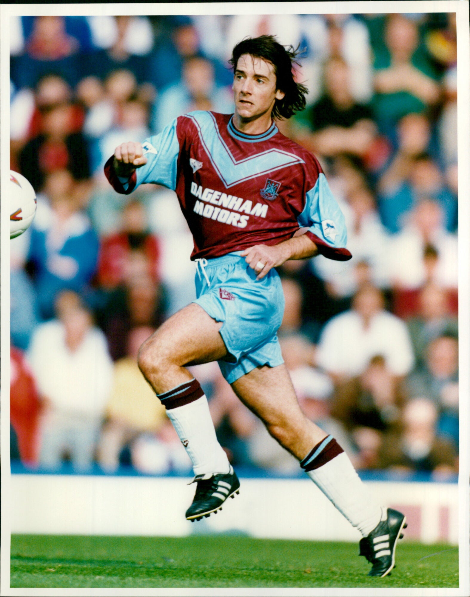 West Ham United F.C. player Ian Bishop pictured at Dagenham Motors on