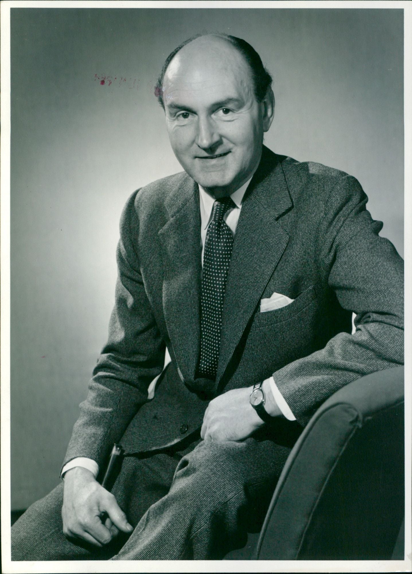 Maurice Denham, stage and film actor, poses for a photograph. - Vintag