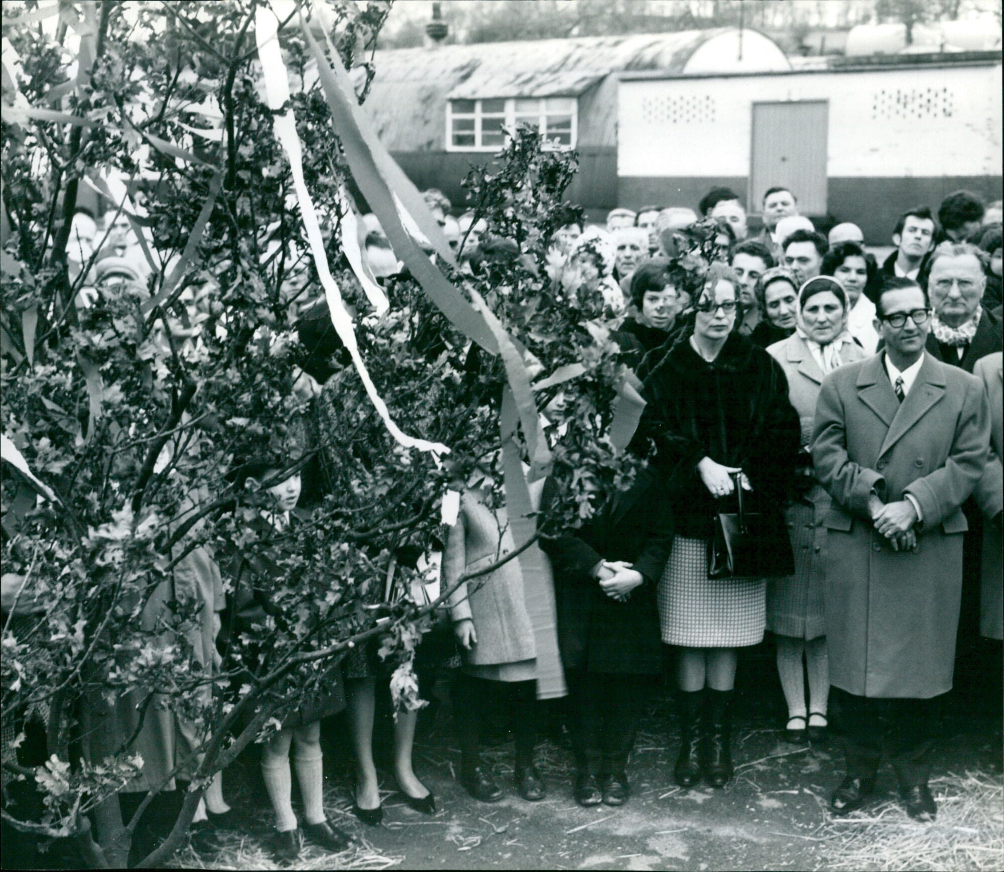 Ex King Peter of Yugoslavia attending the Bicester caption log ceremon