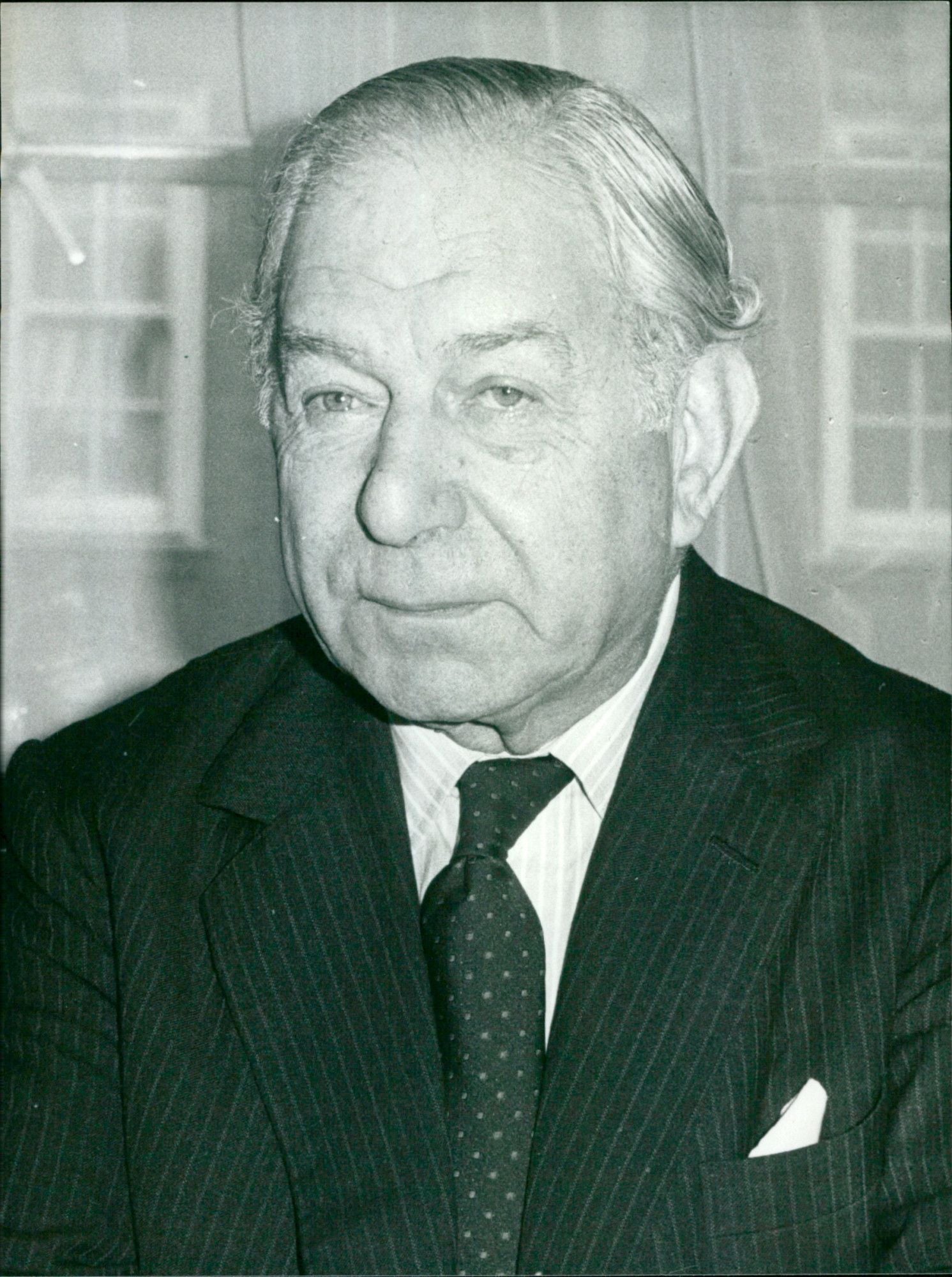 Lord Zuckerman, President of the Royal Zoological Society, poses for a