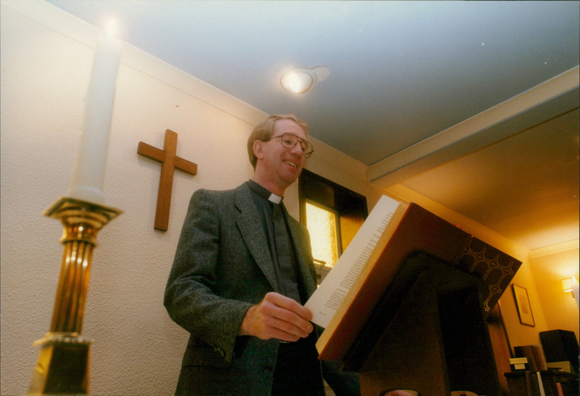 Reverend Philip Sutton, recently ordained chaplain of St Luke's Hospit