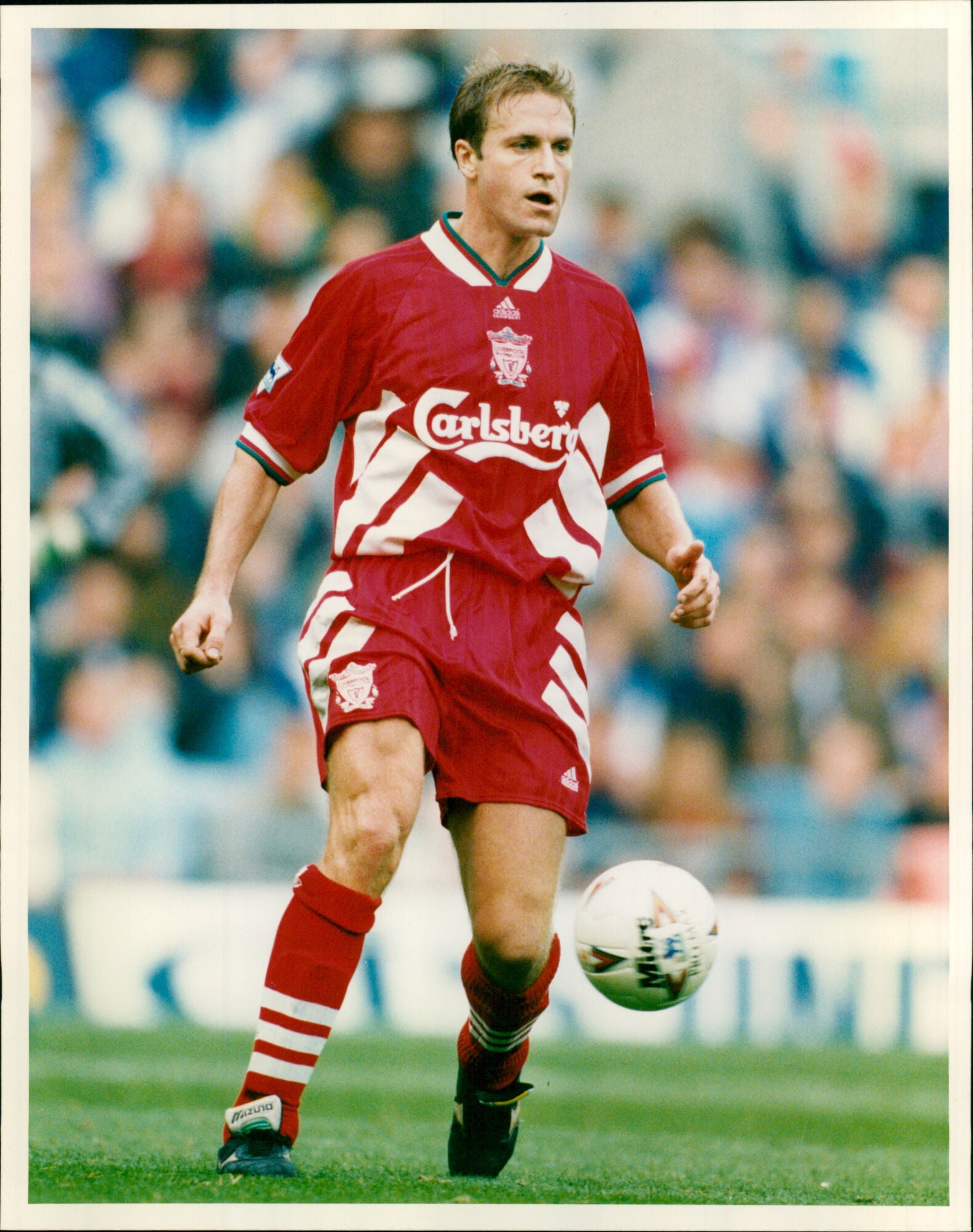 John Scales of Liverpool F.C. poses for a photo. - Vintage Photograph