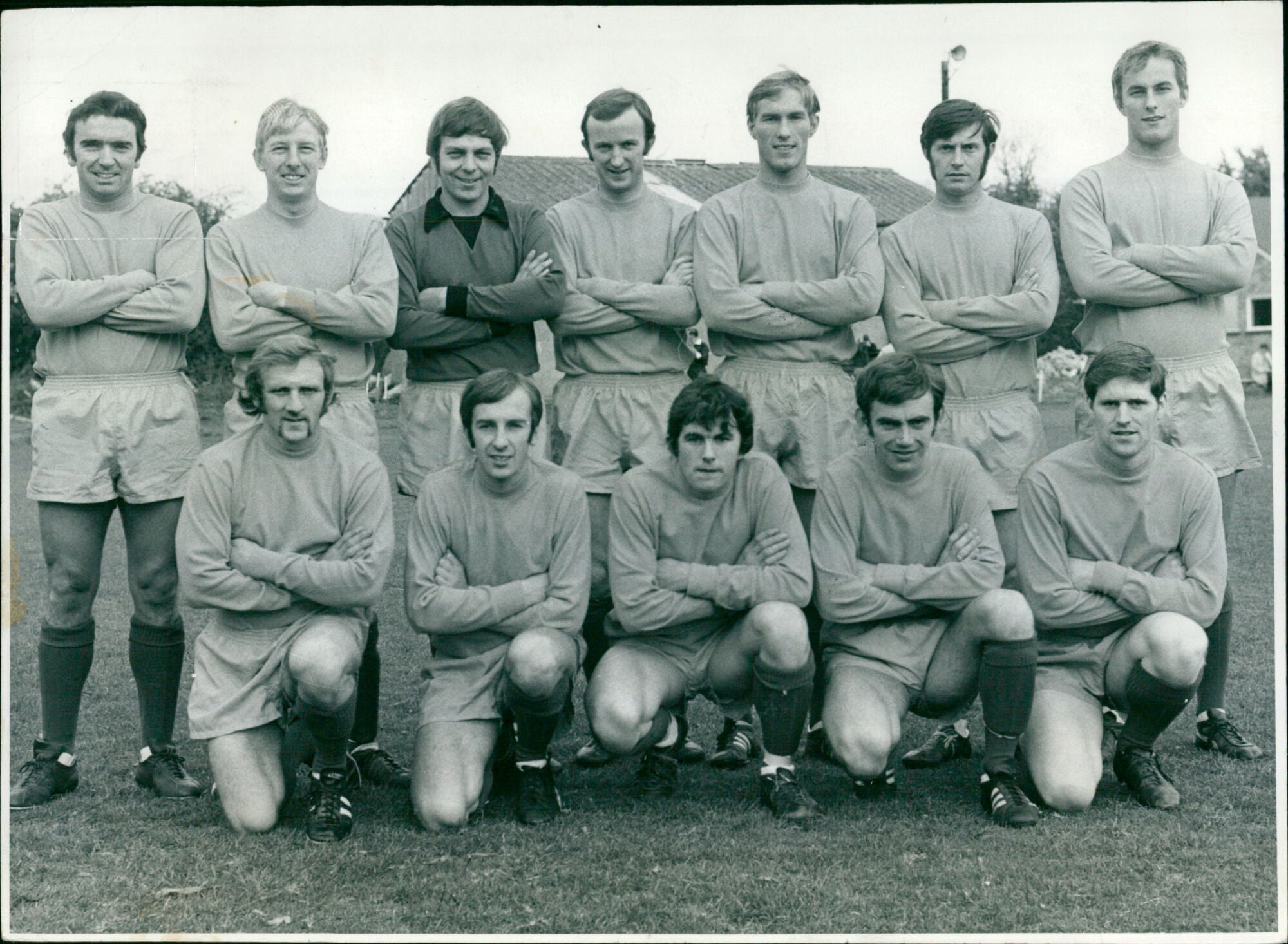 The Abingdon football team poses for a team photo. - Vintage Photograp