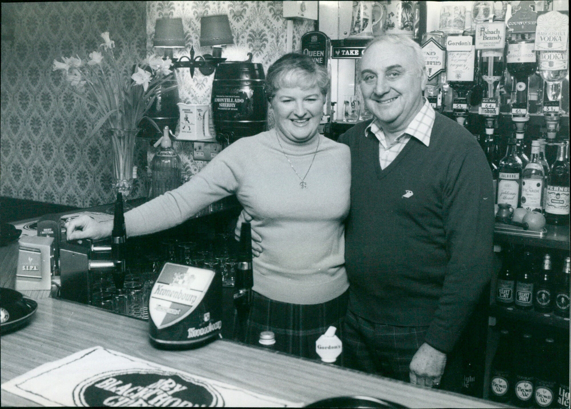 Wally and Rose Collins, the new owners of the Three Pigeons pub in Wit