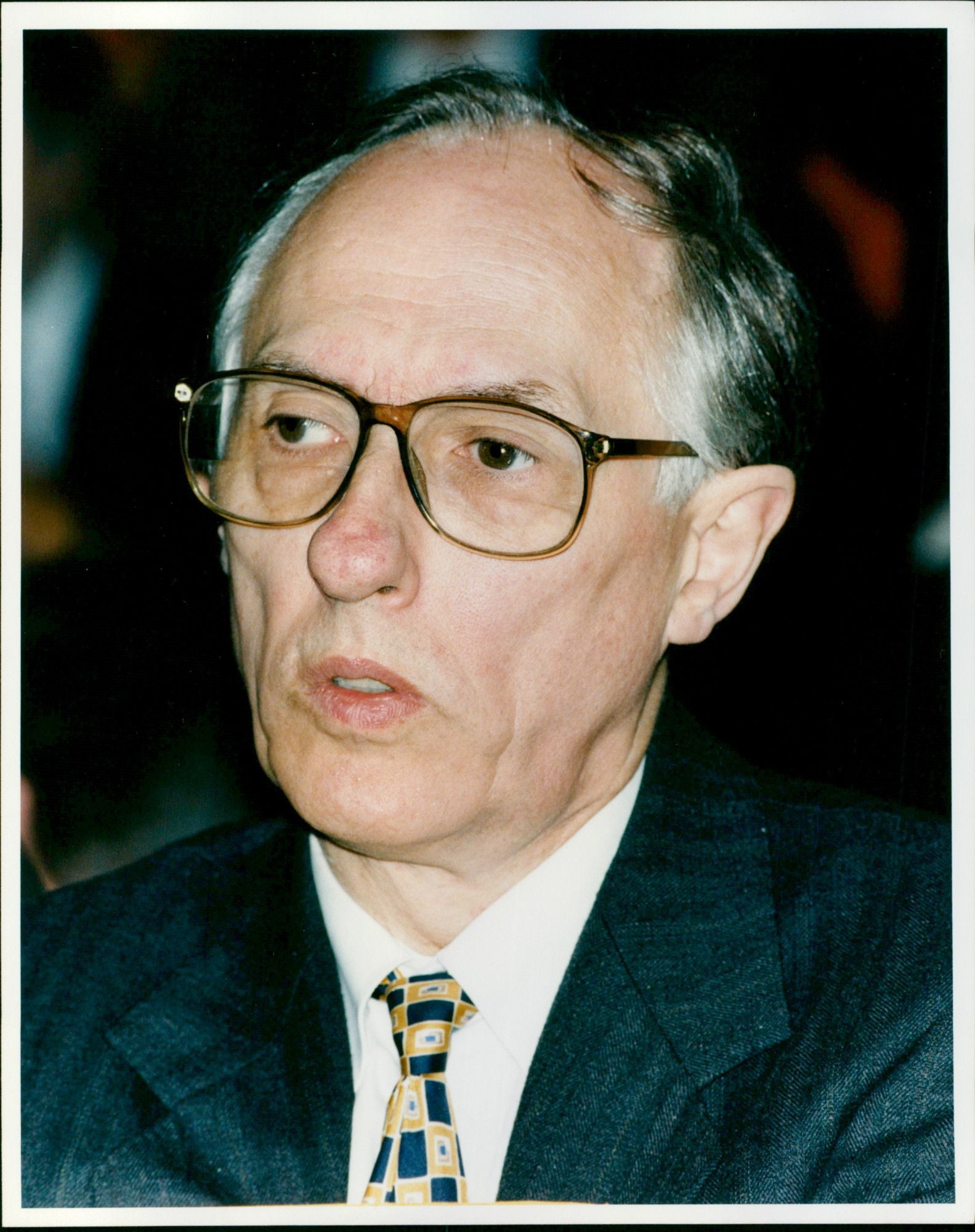 Donald Dewar, Labour MP for Glasgow Garscadden, poses for a photograph