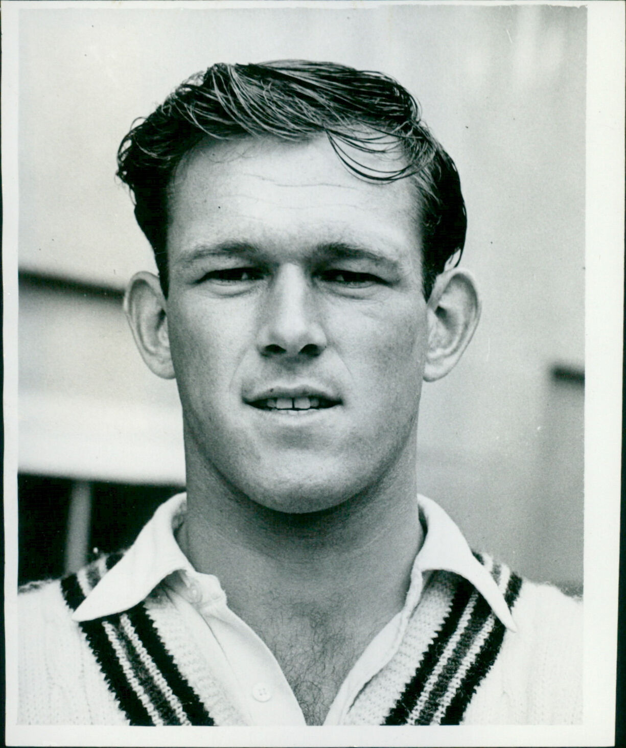 Somerset cricketer Kenneth Palmer poses for a photograph. - Vintage Ph