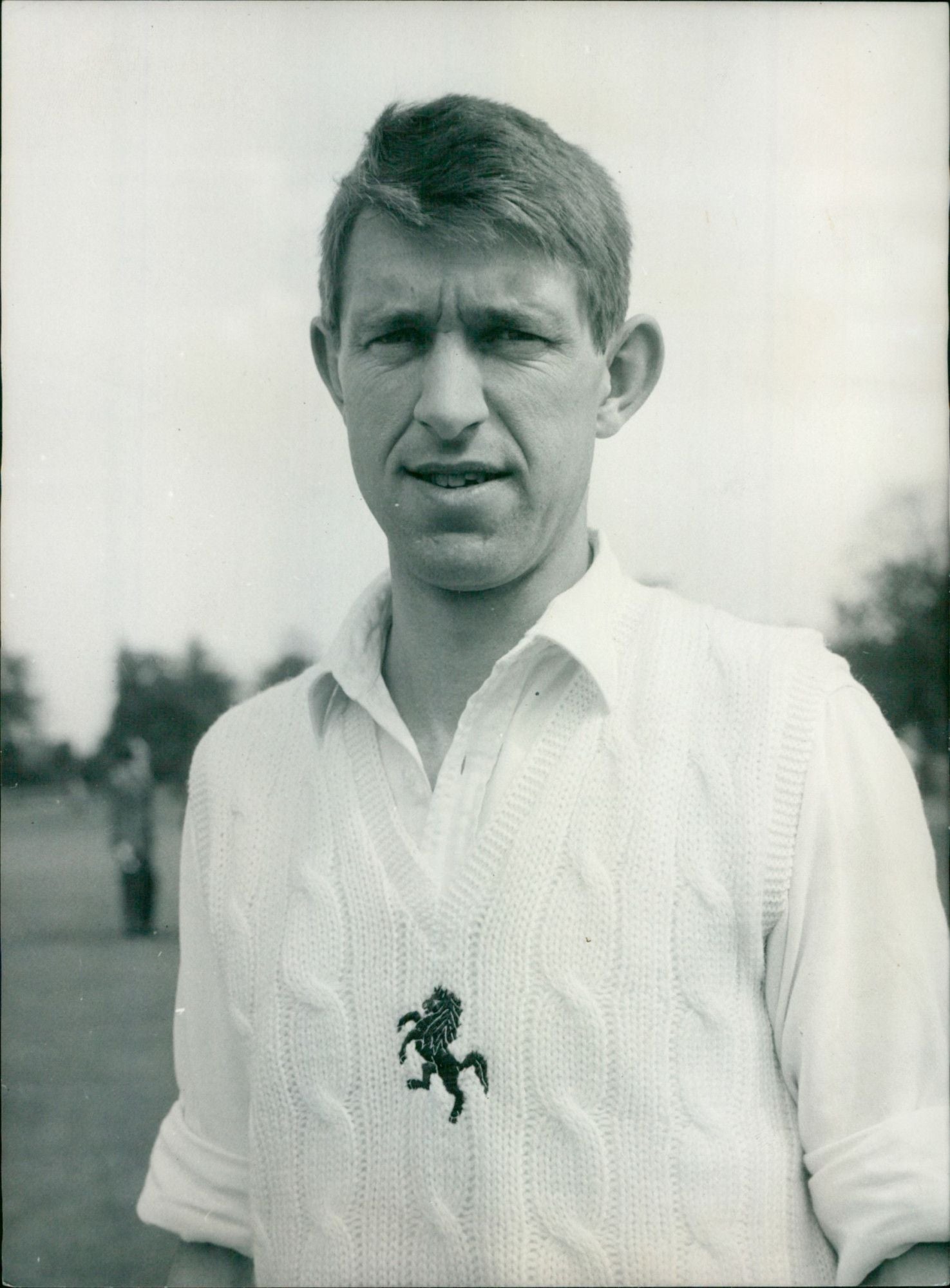 Kent C.C.C. player, BRIAN LUCKHURST, poses for a new portrait ahead of