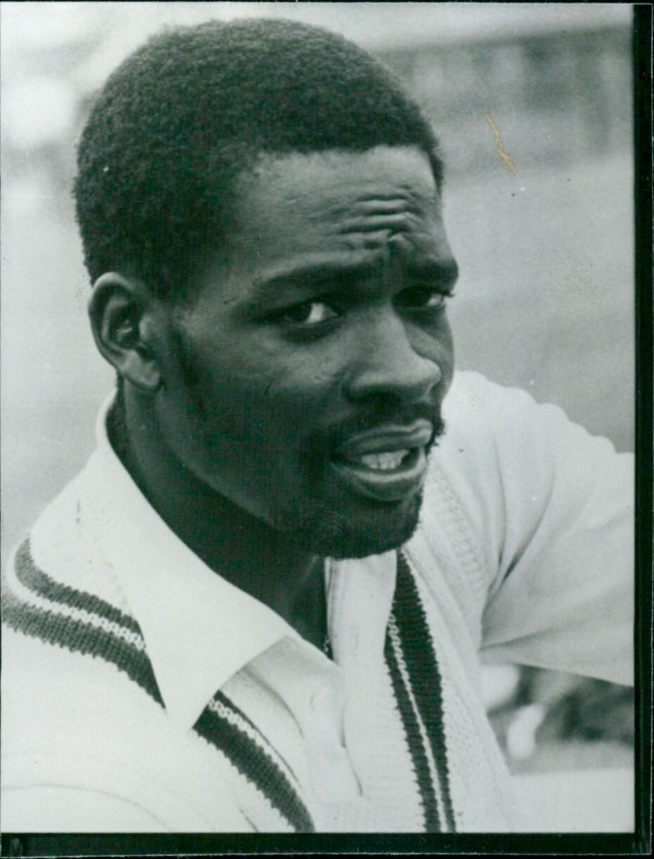 Collis King of the West Indies cricket team poses for a photograph.
