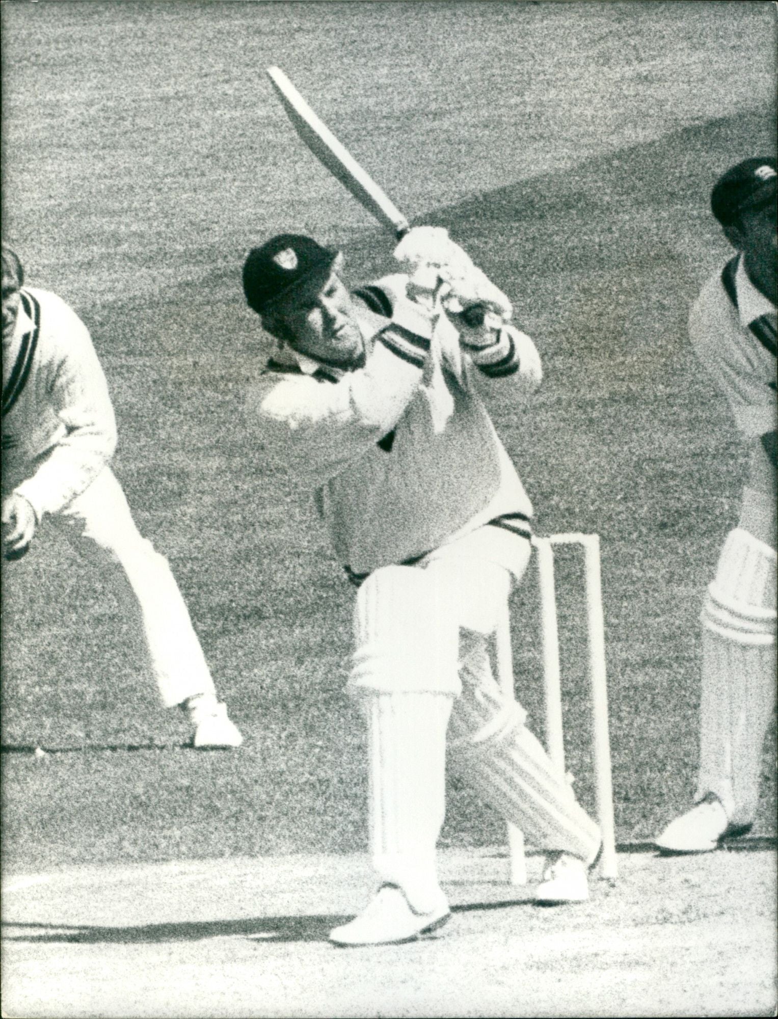 Gloucestershire cricketer David Shepherd is pictured here in June 1973
