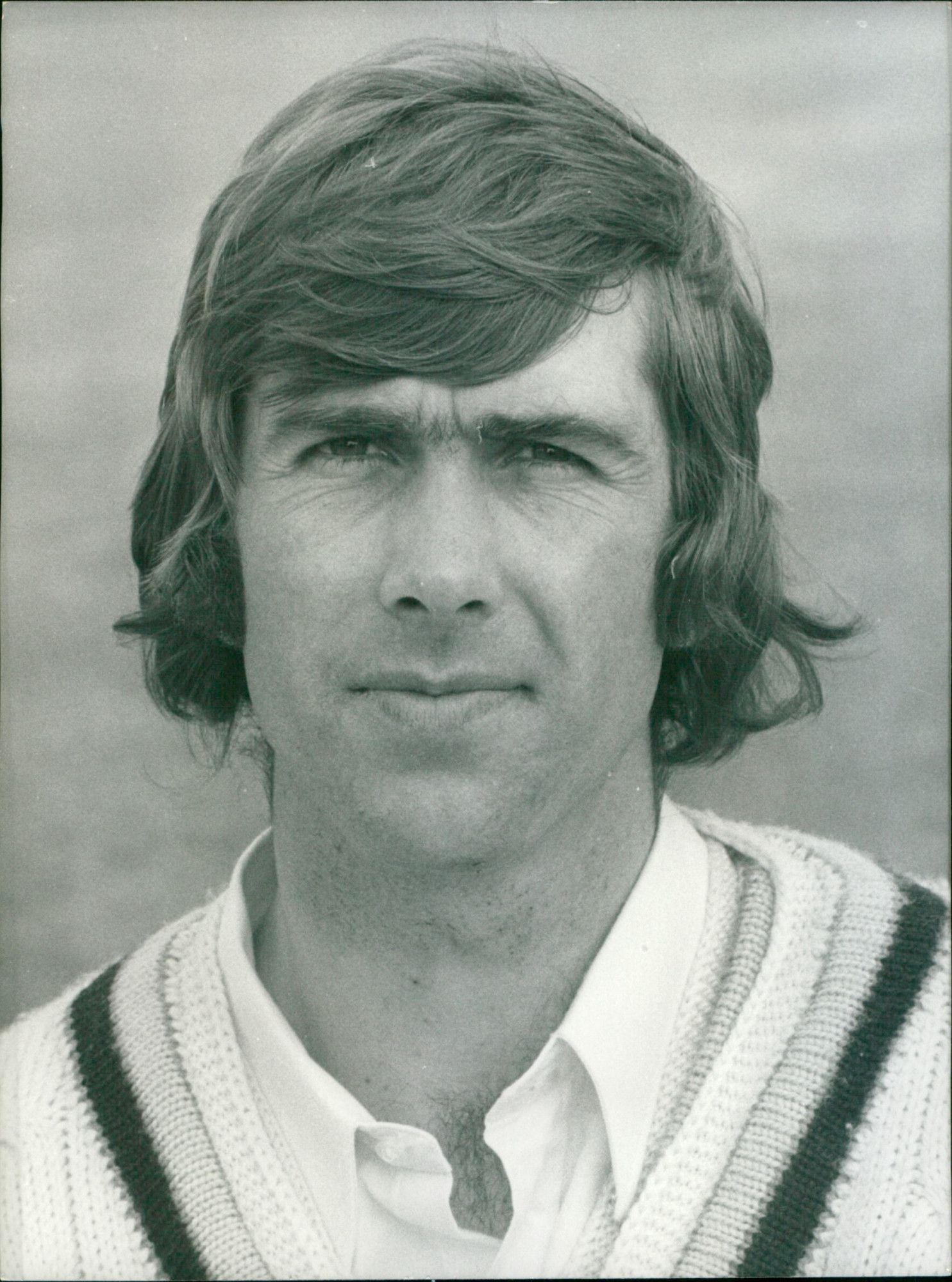 Alan Ward of Derbyshire CCC makes his debut in 1966. - Vintage Photogr