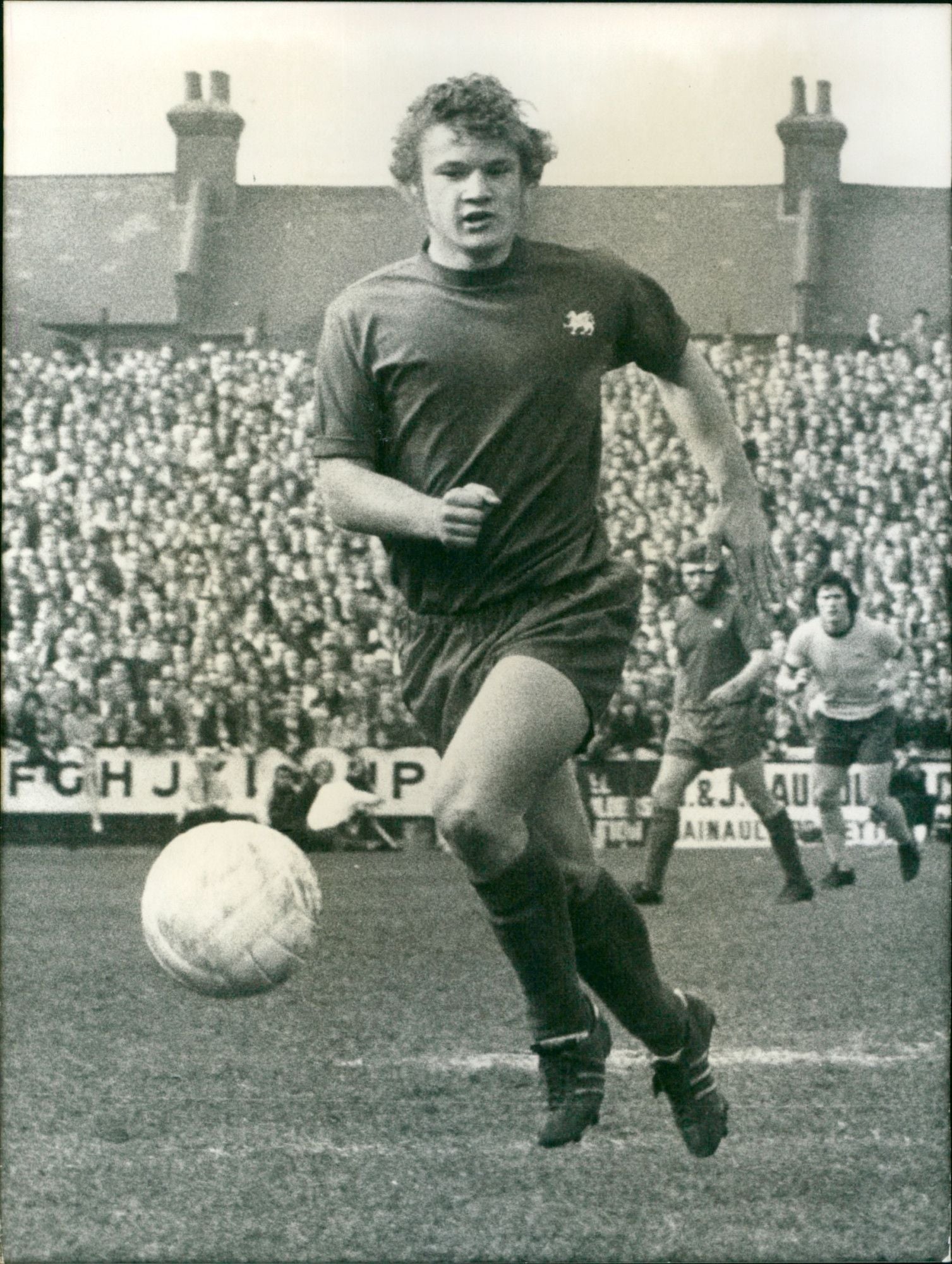 Dennis Rofe of Orient Football Club in action, April 11, 1972. - Vinta
