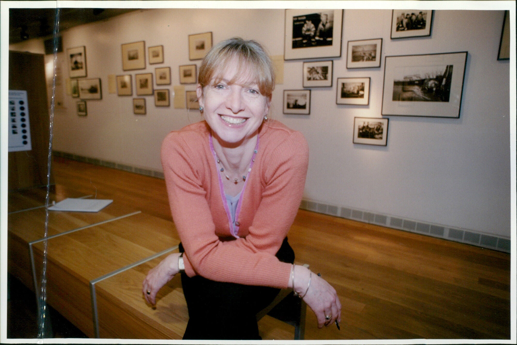 Jane Draycott, a resident poet poses for a photo at the River and Rowi
