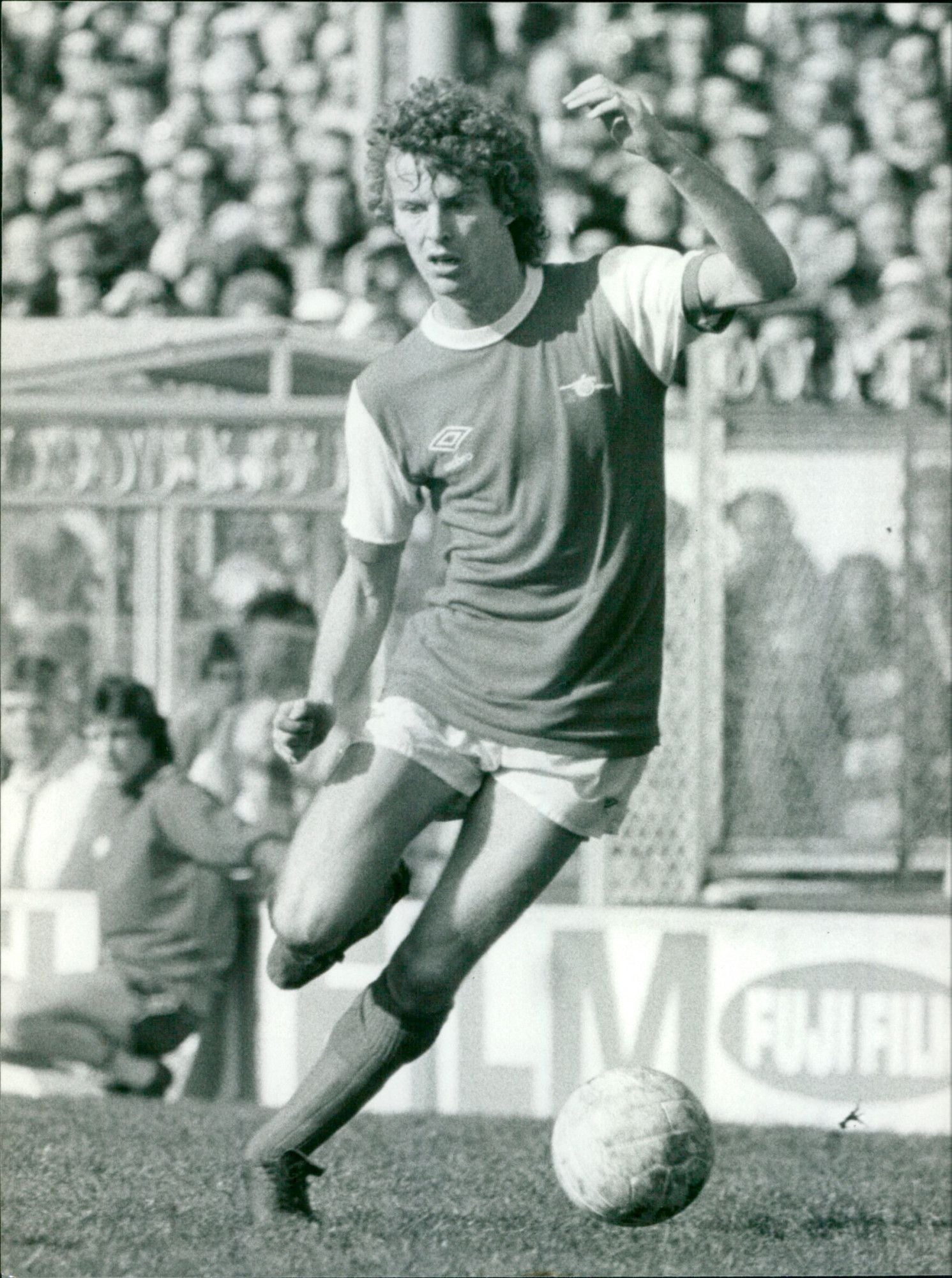 Graham Rix of Arsenal Football Club in 1980. - Vintage Photograph